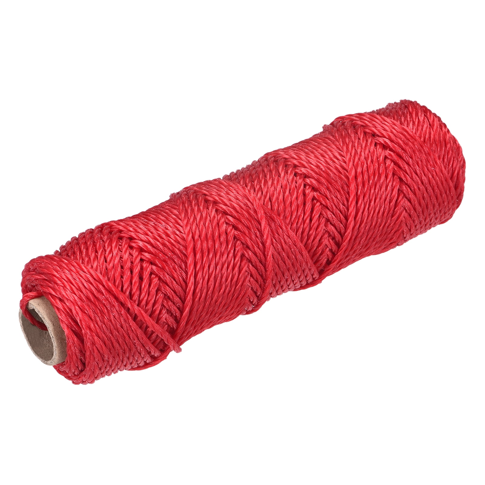 Uxcell Braid Nylon Mason Line Red 50M/164 Feet 3MM Dia for DIY Projects ...