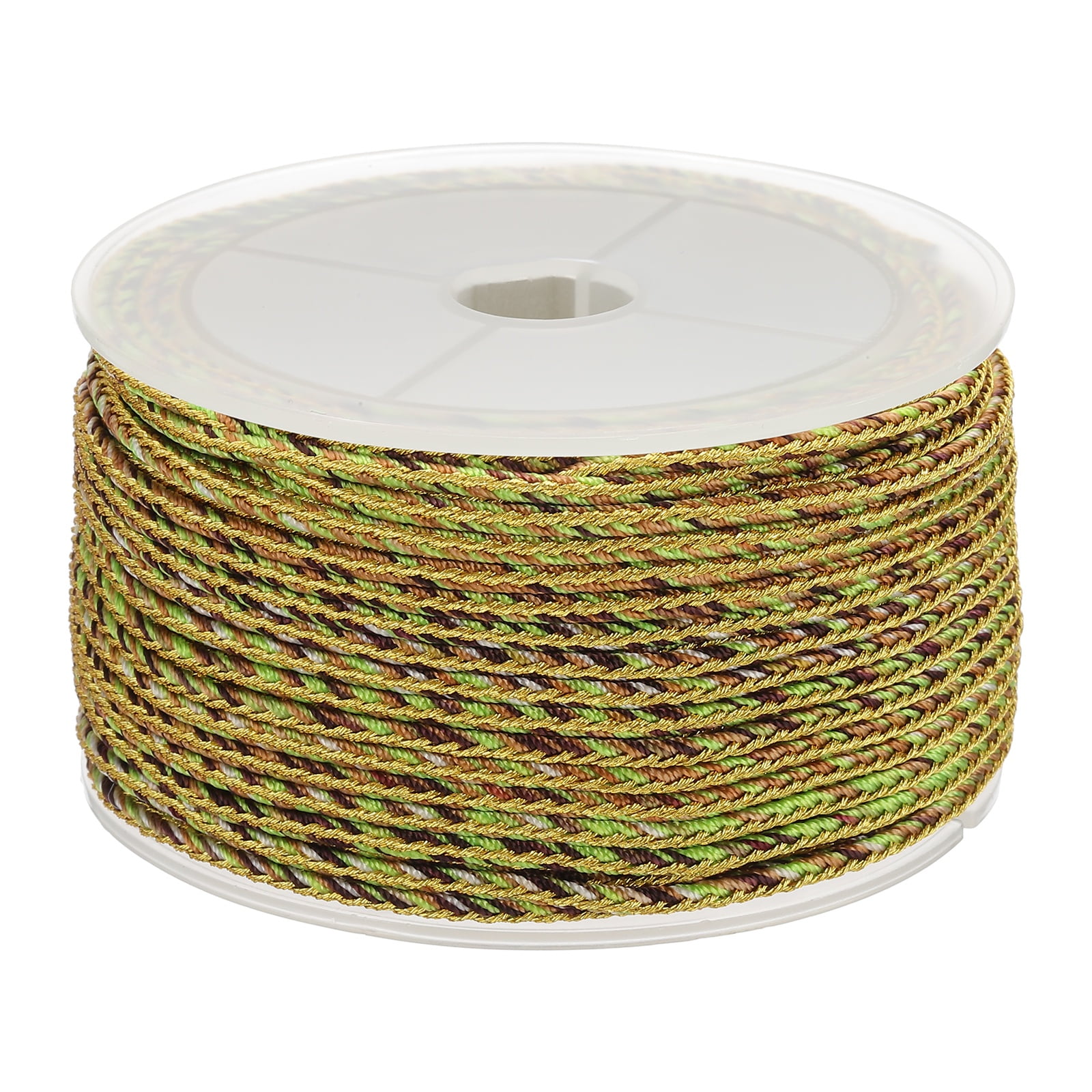 Uxcell Braided Cord, Metallic Bracelet Knotting Macrame Cord Braiding ...