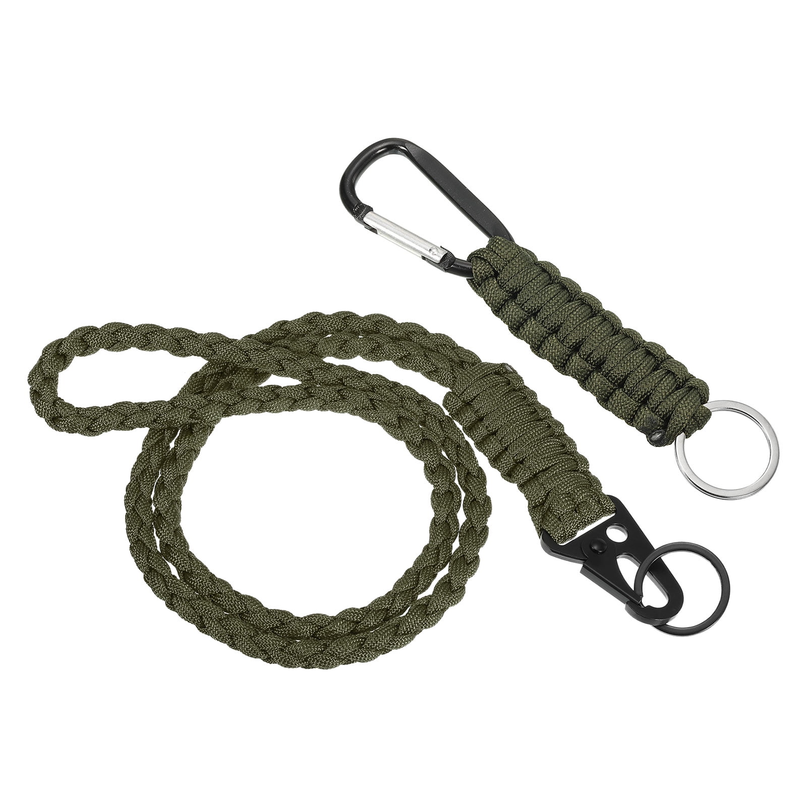 Uxcell Braided Paracord Lanyard Keychain Paracord Neck Badge Lanyard ...