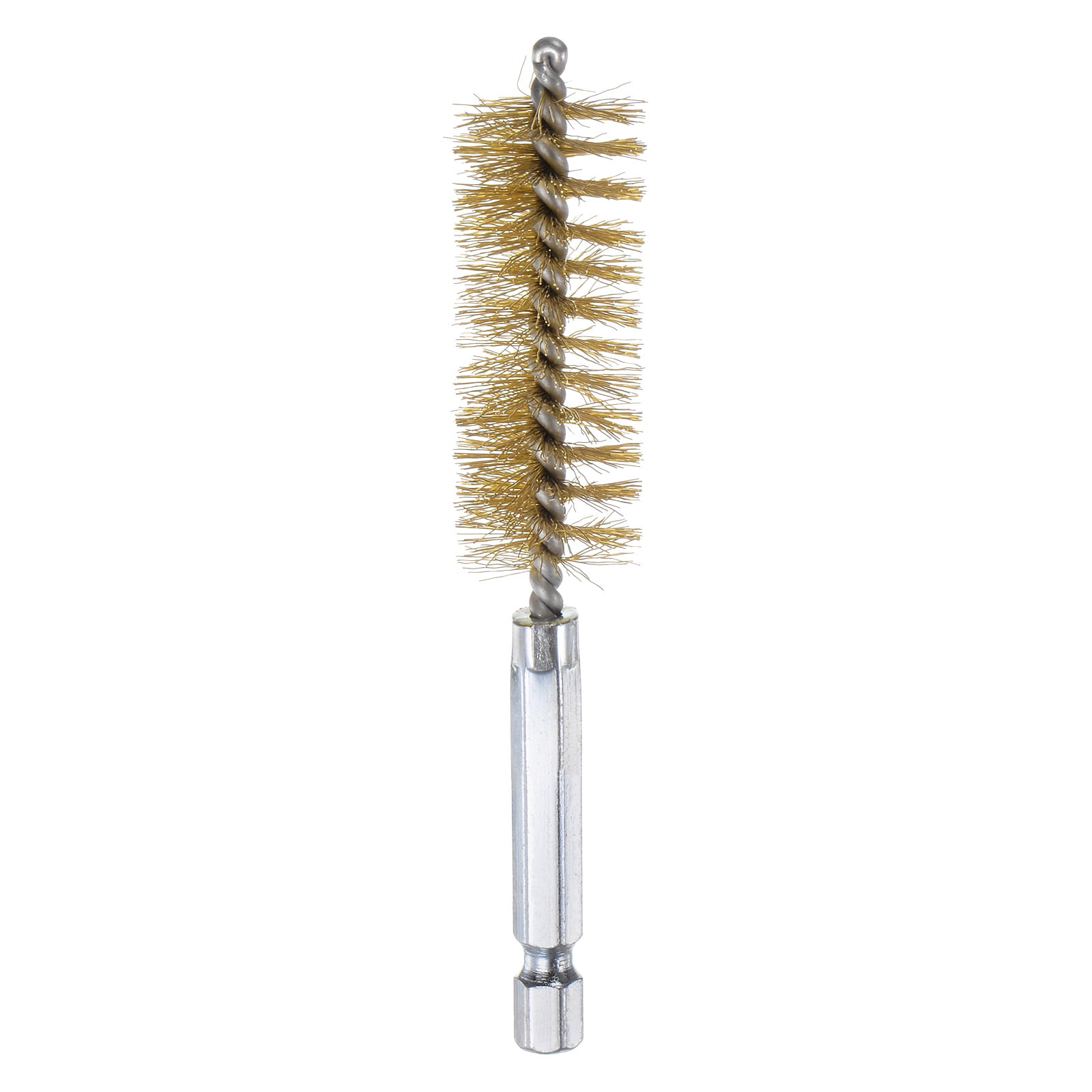 Uxcell Brass Bore Brush 18mm Dia 4" Long Cleaning Twisted Wire Brush ...