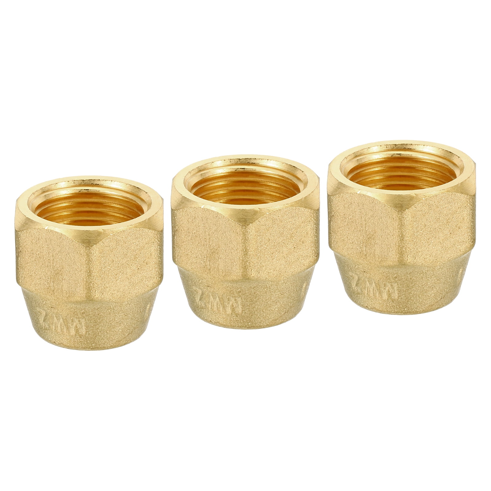 Uxcell Brass Flare Cap 1/2" Flare Female Flared Tube Fitting Nut ...