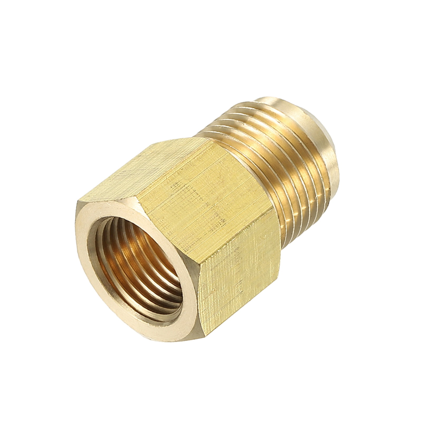 Uxcell Brass Flare Tube Fitting Coupling Gas Adapter, SAE Thread Pipe ...