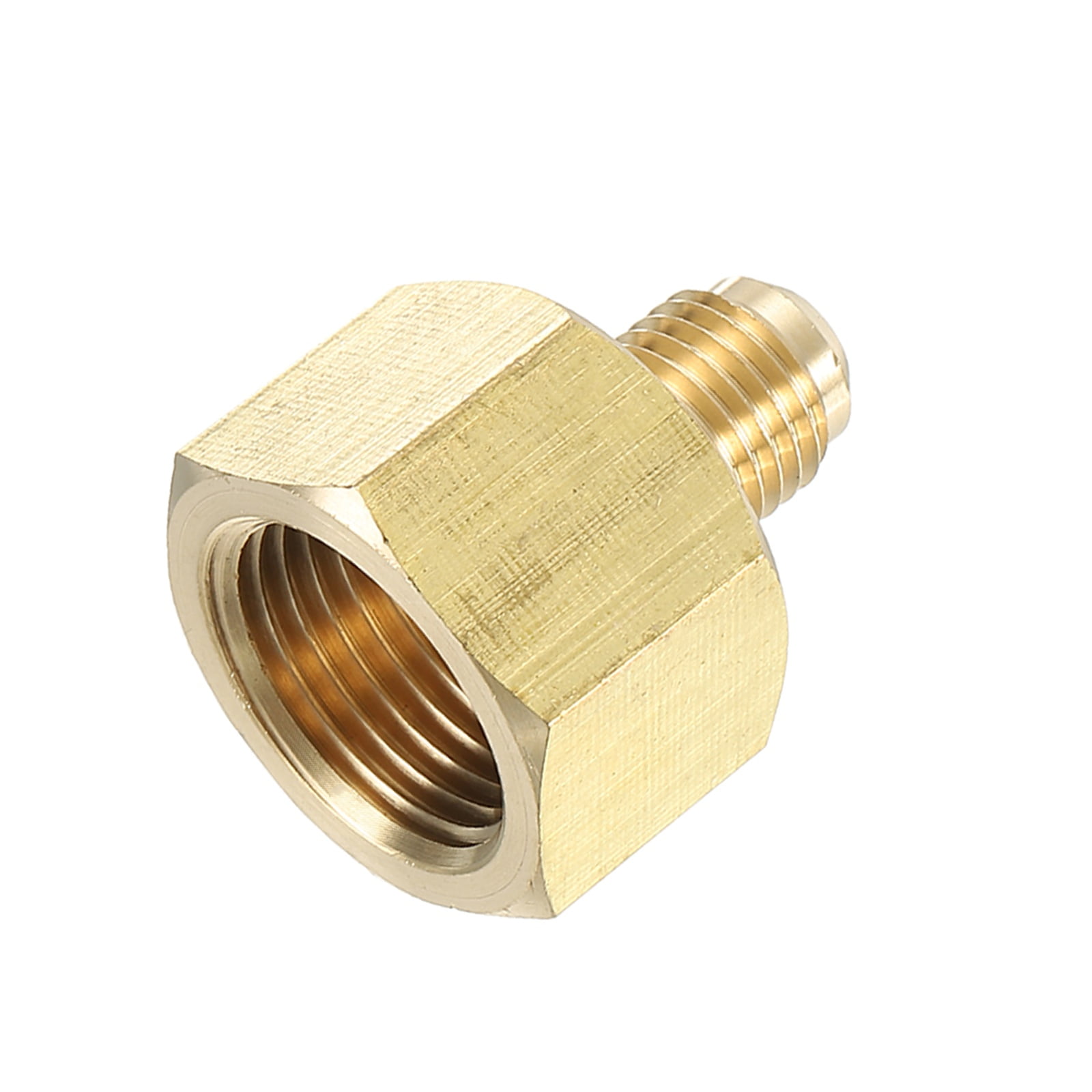 Uxcell Brass Flare Tube Fitting Coupling Gas Adapter, SAE Thread Pipe Connector for Air ...