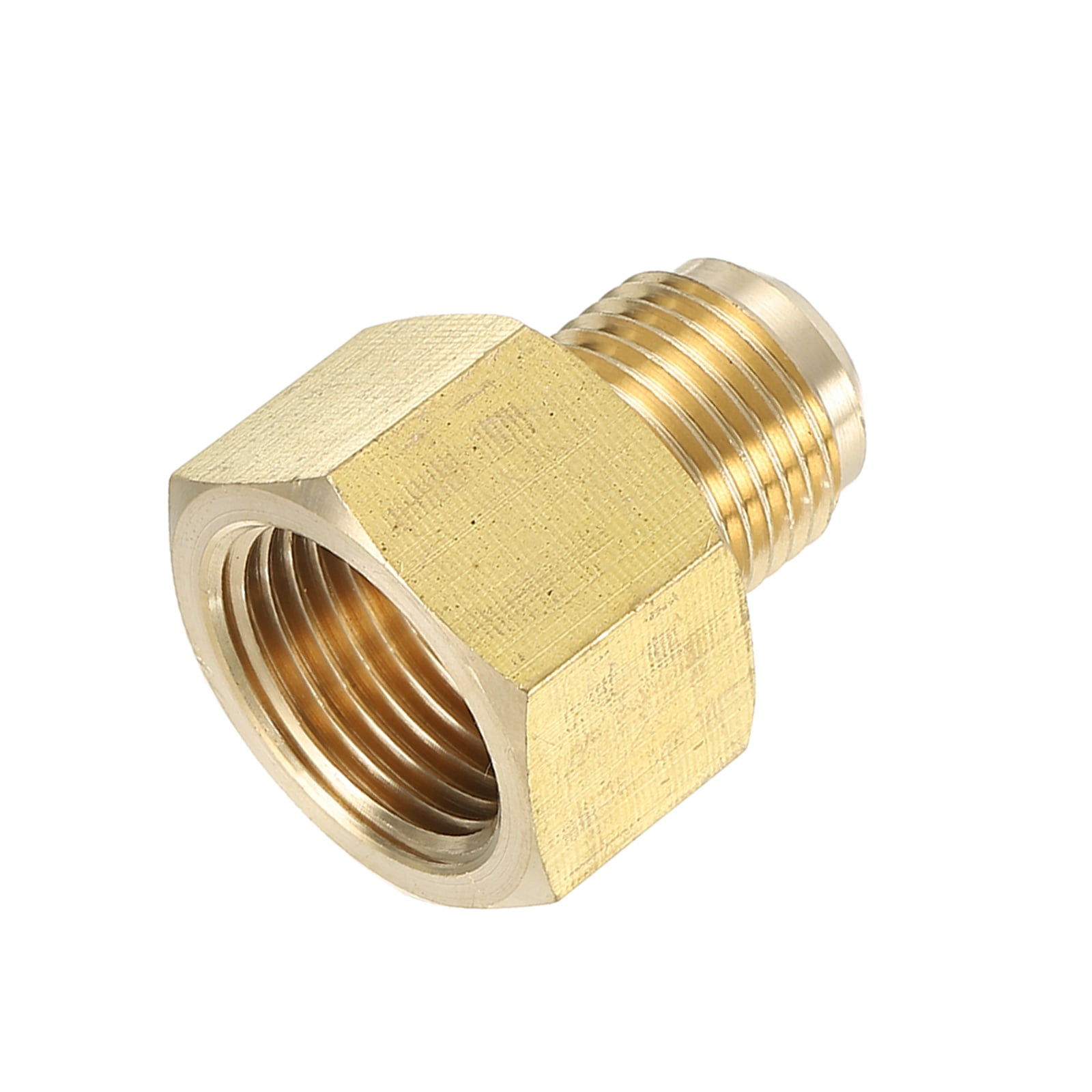 Uxcell Brass Flare Tube Fitting Coupling Gas Adapter, SAE Thread Pipe Connector for Air ...