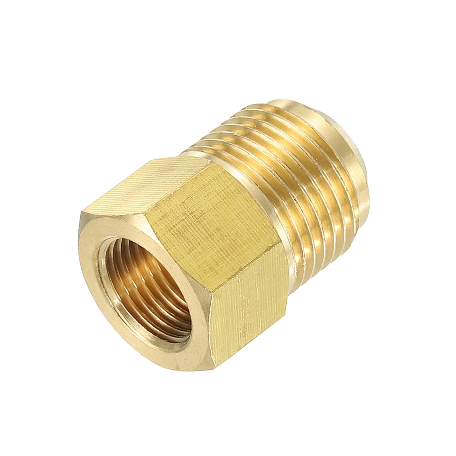 Uxcell Brass Flare Tube Fitting Coupling Gas Adapter, SAE Thread Pipe Connector for Air ...