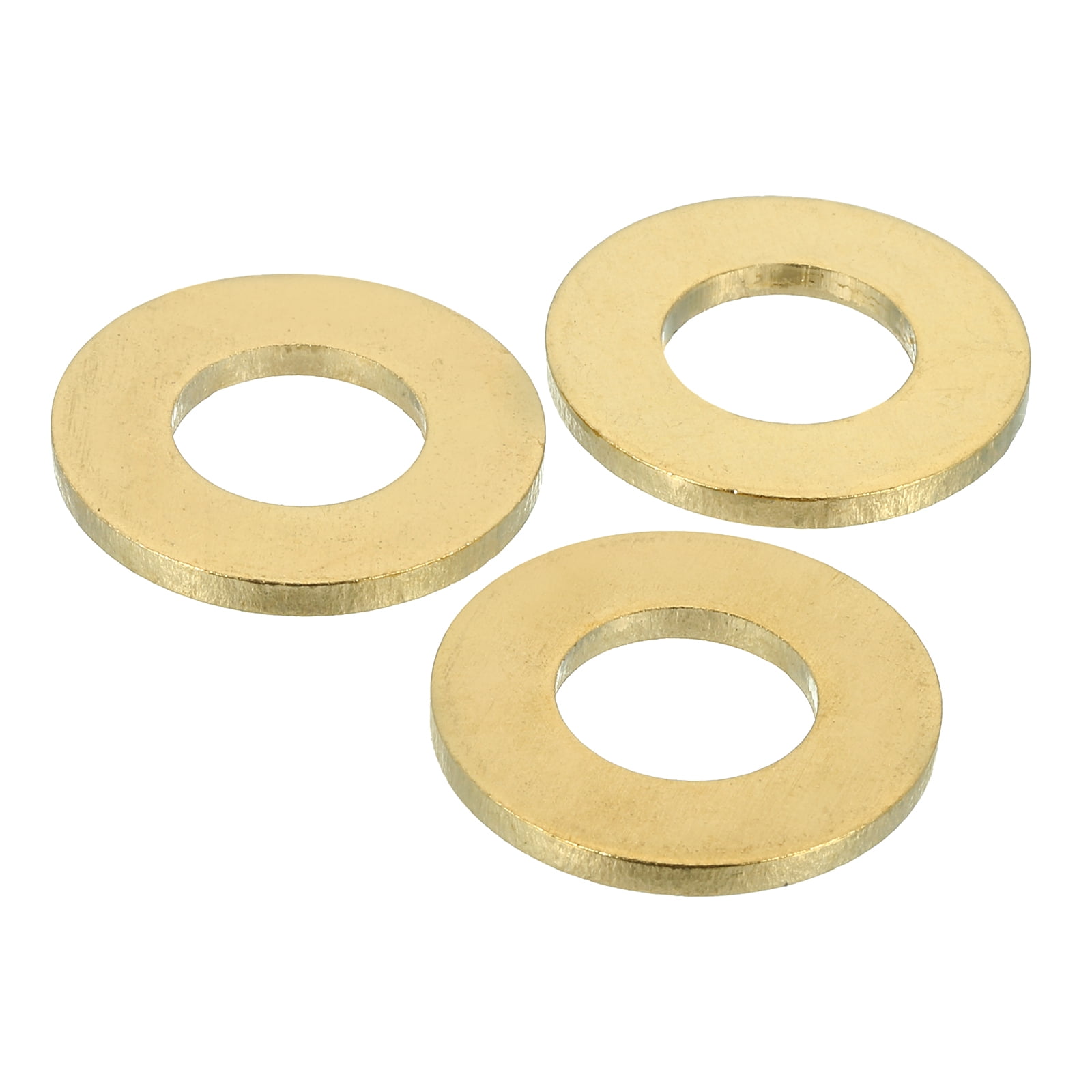 Uxcell Brass Flat Washer, 1 1/8" OD x 9/16" ID x 2.5mm Fenders Washers ...