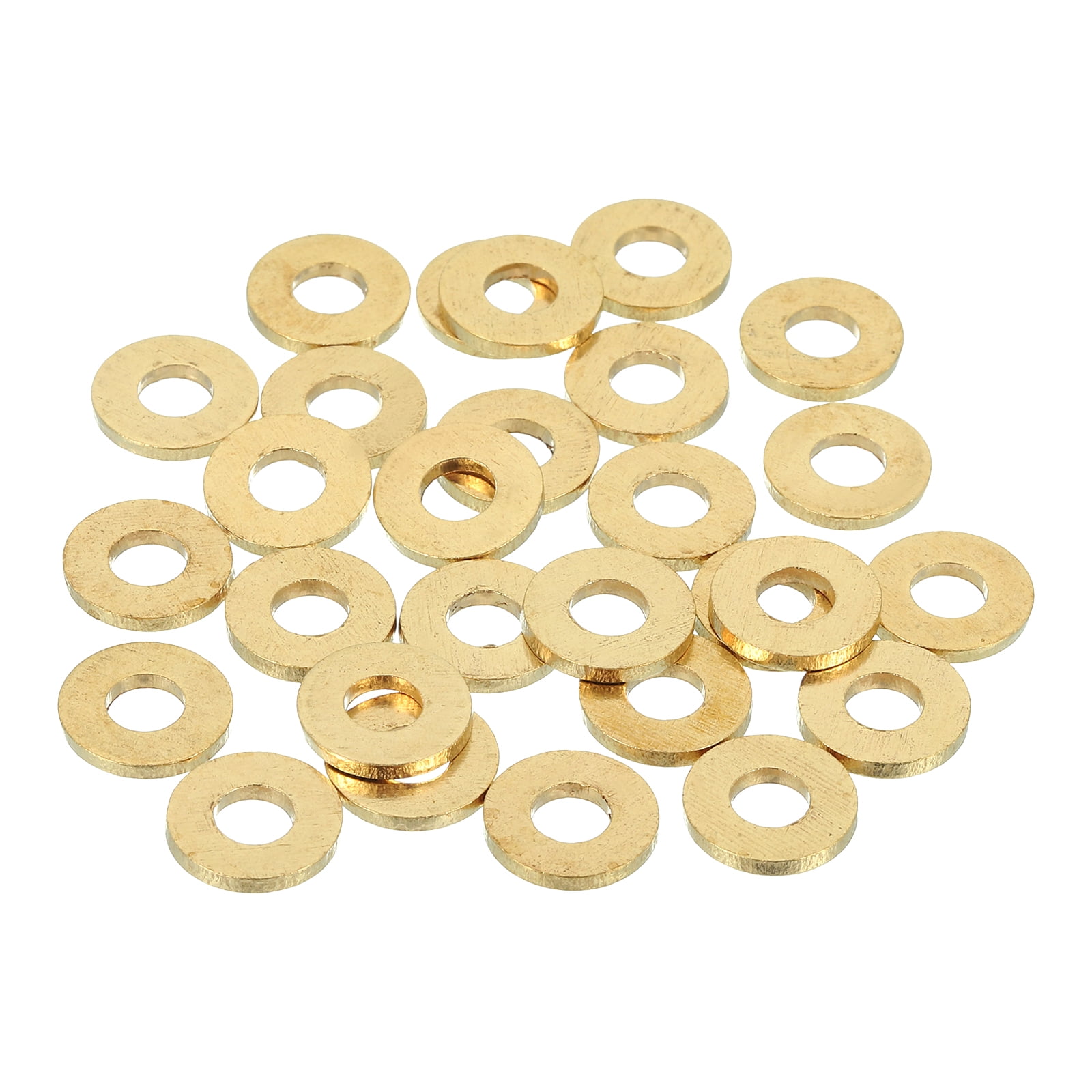 Uxcell Brass Flat Washer, 1/2" OD x 3/16" ID x 1.5mm Fenders Washers Assortment M5 Washer for ...