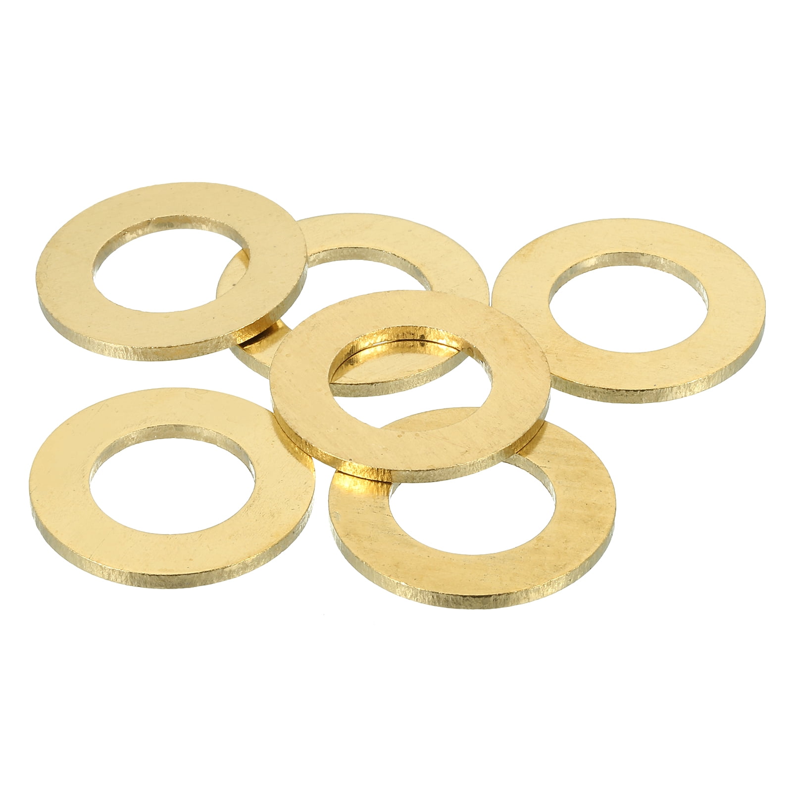 Uxcell Brass Flat Washer, 1 3/16" OD x 5/8" ID x 2mm Fenders Washers ...