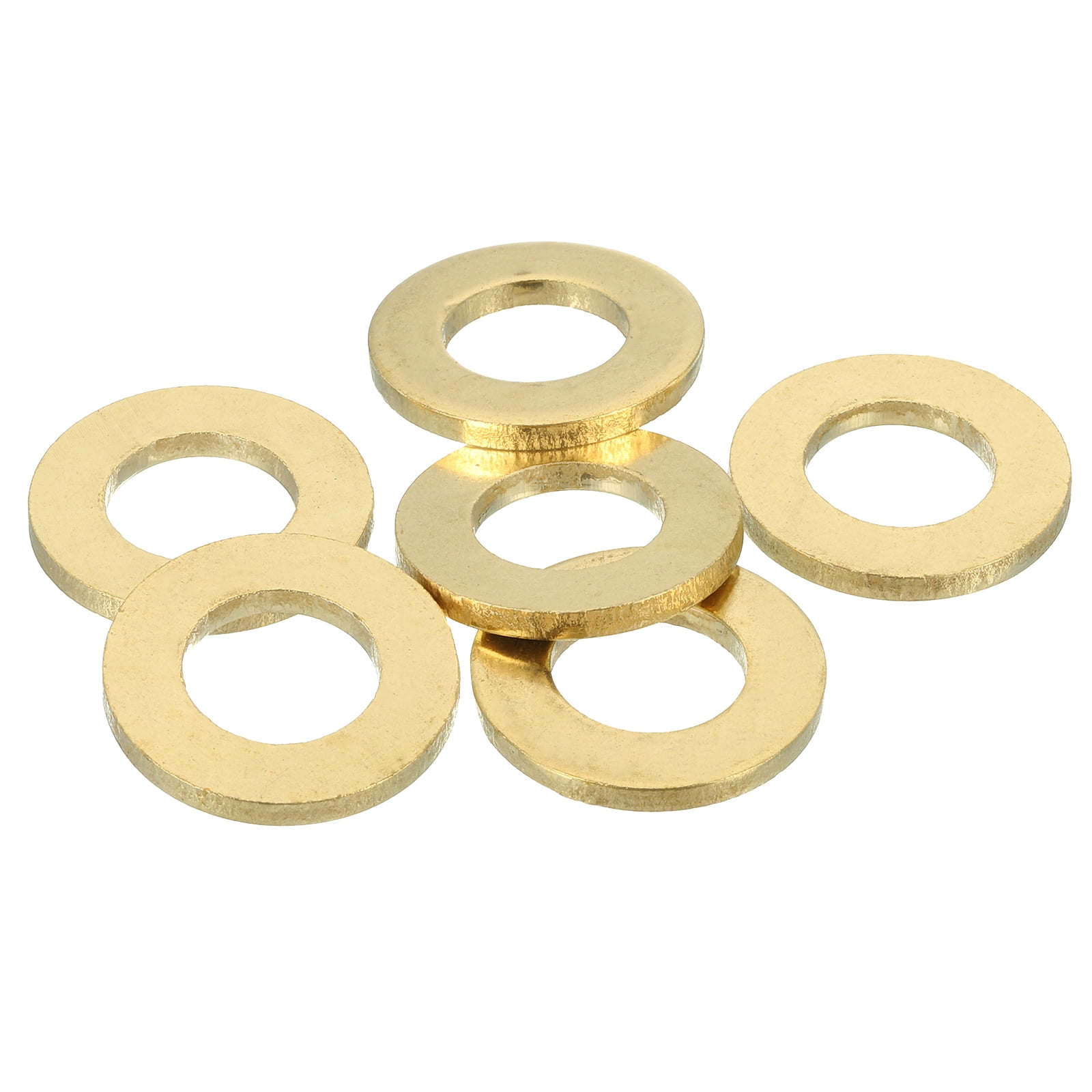 Uxcell Brass Flat Washer, 1 3/16" OD x 5/8" ID x 3mm Fenders Washers ...