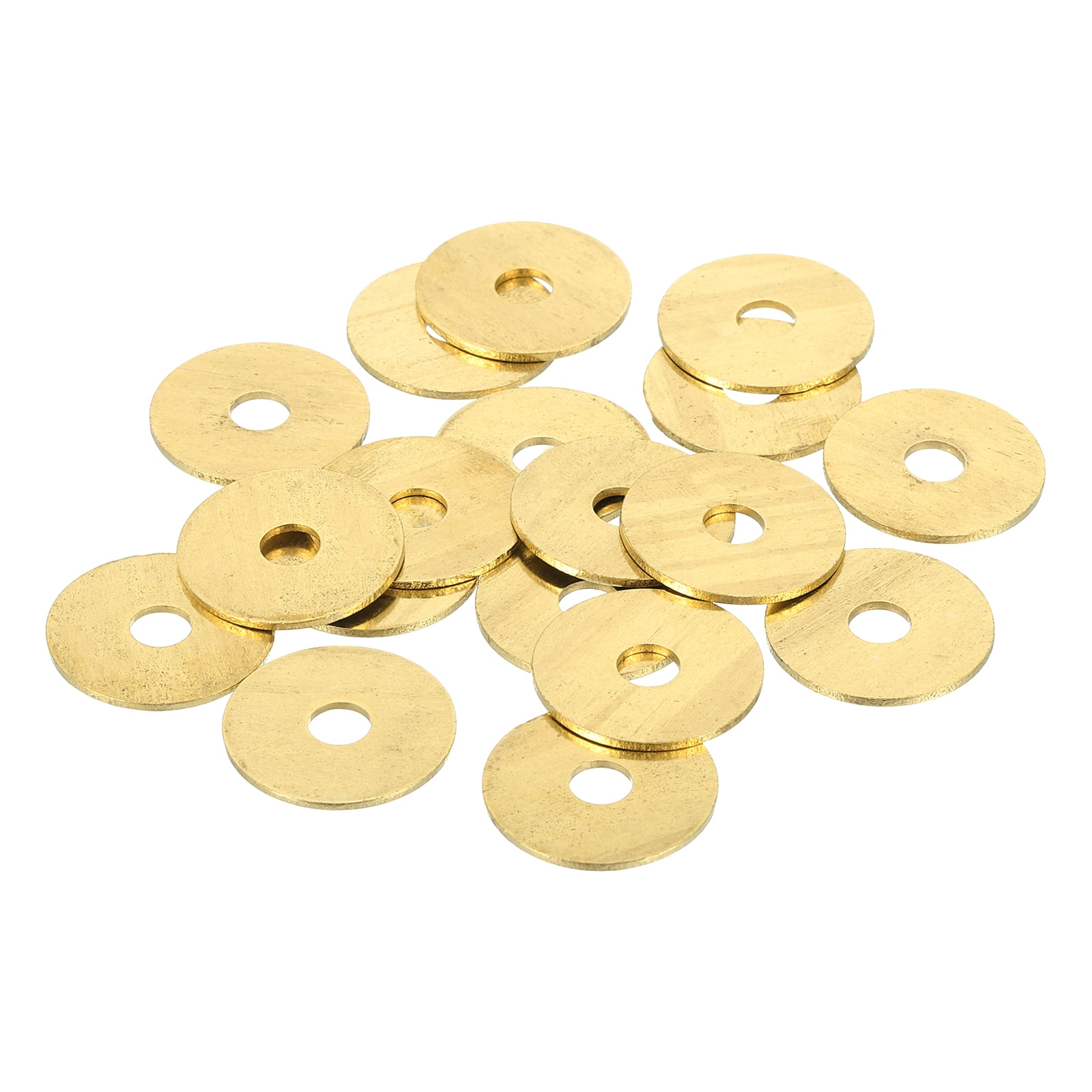 Uxcell Brass Flat Washer, 13/16" OD x 3/16" ID x 1mm Fenders Washers ...