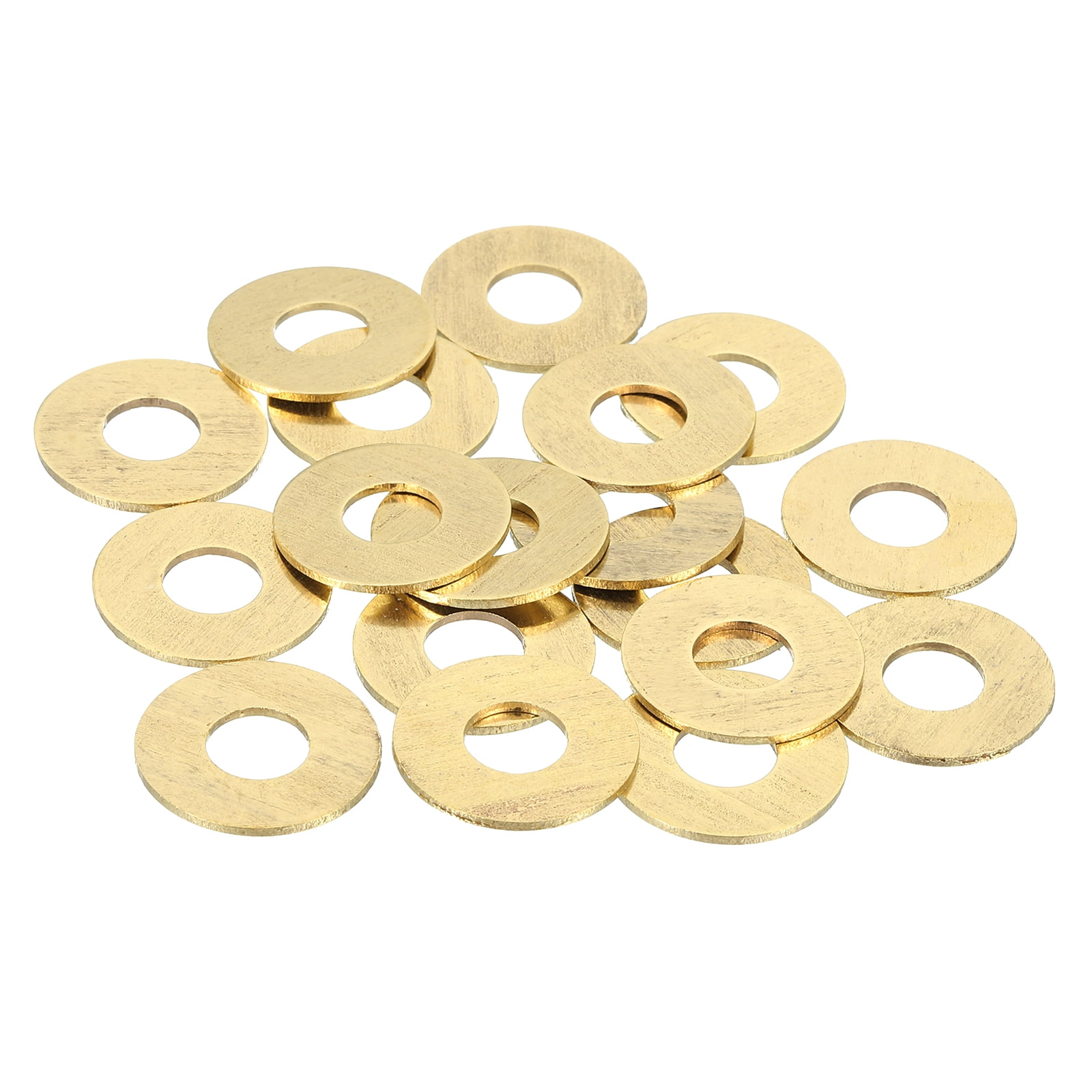 Uxcell Brass Flat Washer, 13/16" OD x 5/16" ID x 1mm Fenders Washers ...