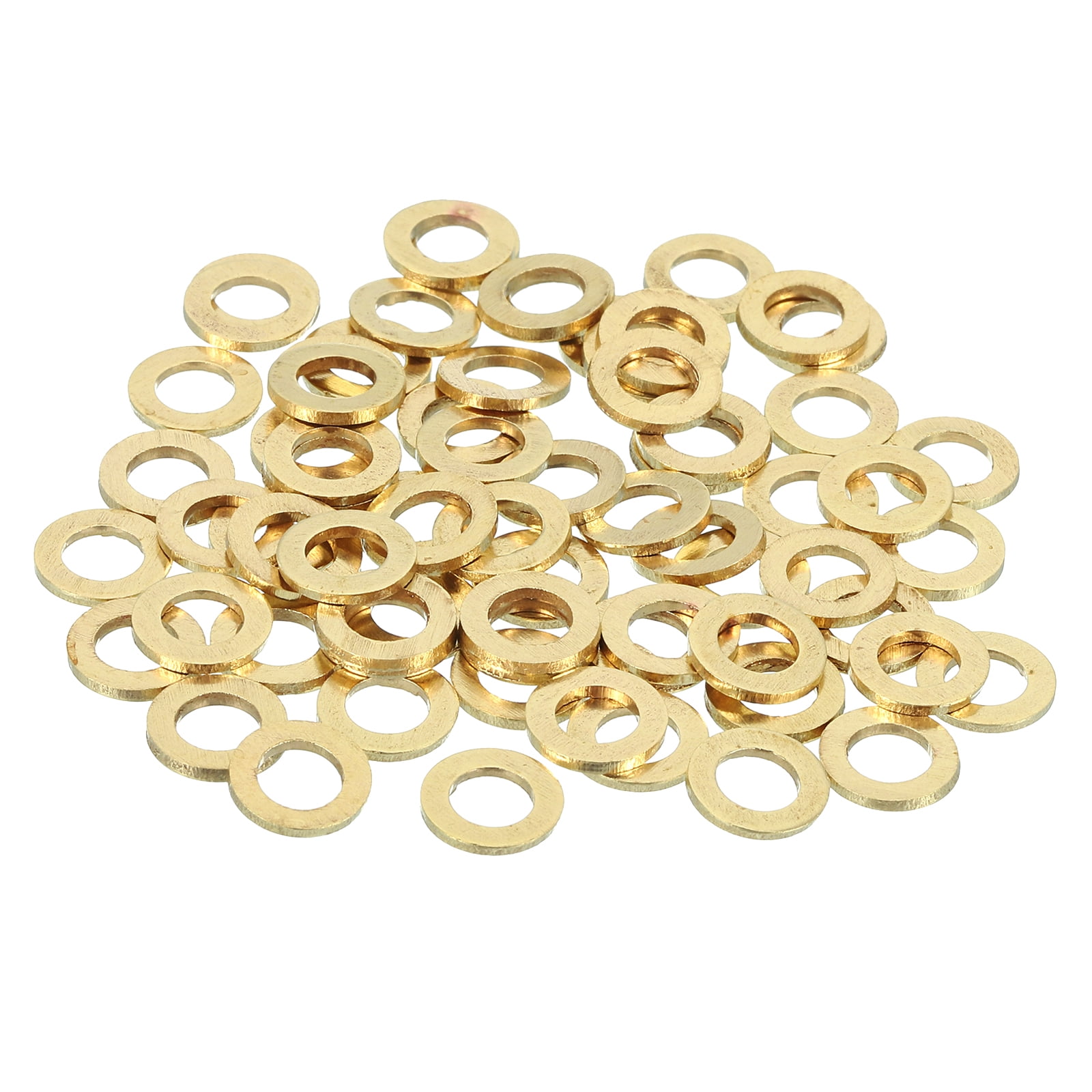 Uxcell Brass Flat Washer, 3/8" OD x 3/16" ID x 1mm Fenders Washers Assortment M5 Washer for ...