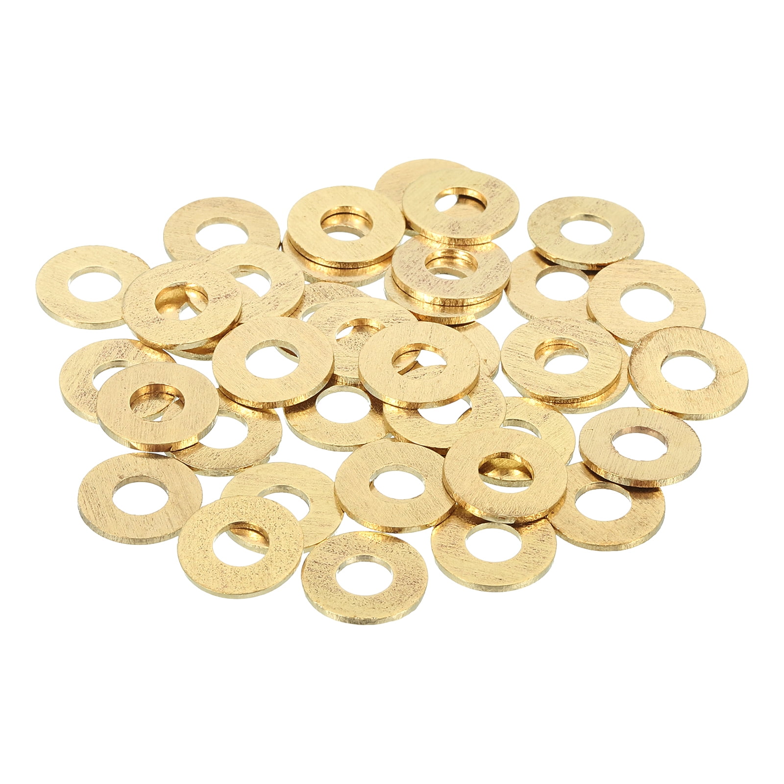 Uxcell Brass Flat Washer, 3/8" OD x 3/16" ID x 1mm Fenders Washers Assortment M5 Washer for ...