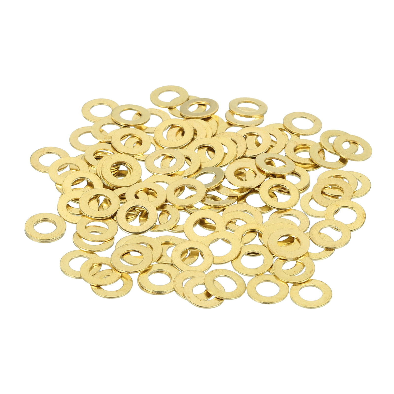 Uxcell Brass Flat Washer, 5/16" OD x 3/16" ID x 0.5mm Fenders Washers ...