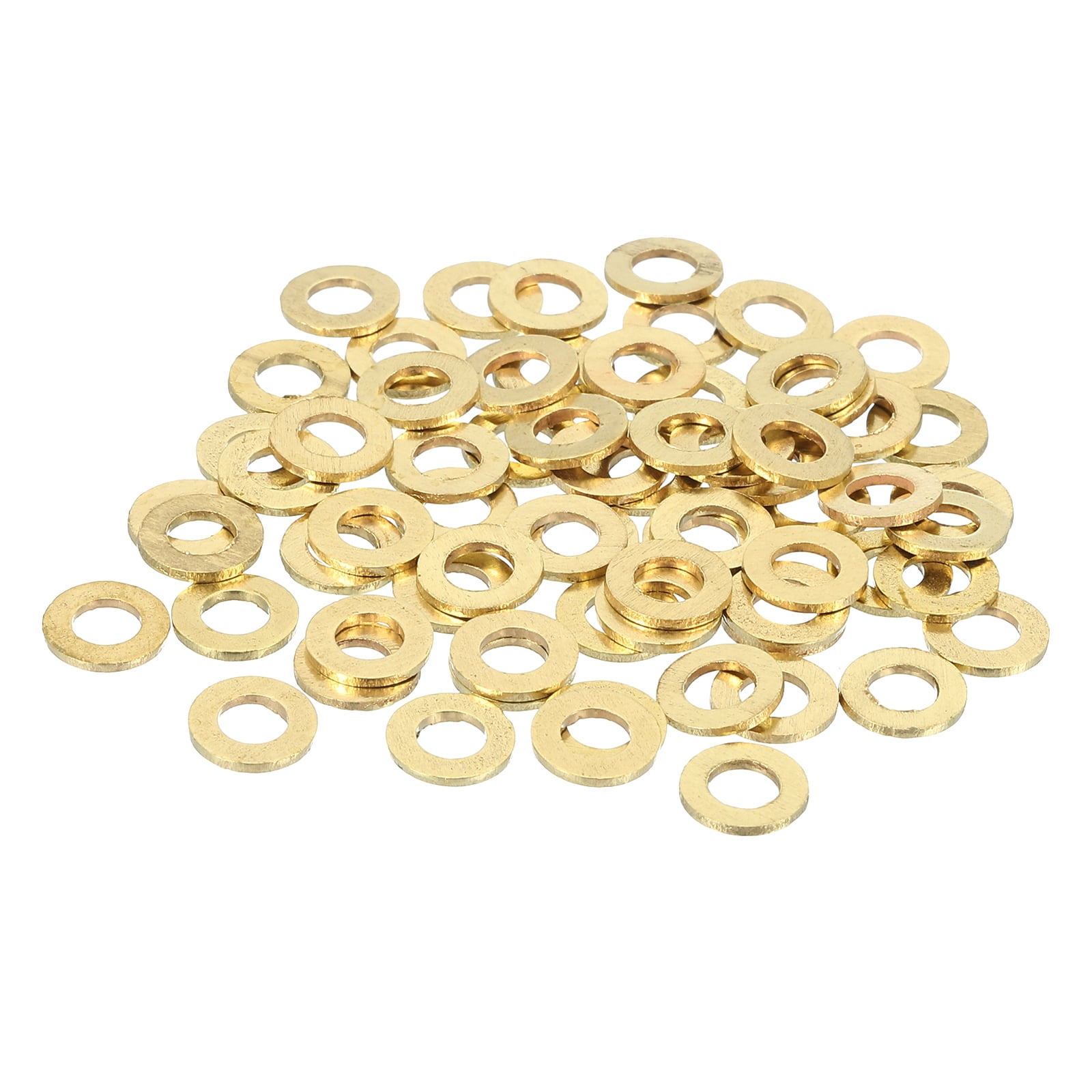 Uxcell Brass Flat Washer, 5/16" OD x 3/16" ID x 0.8mm Fenders Washers ...