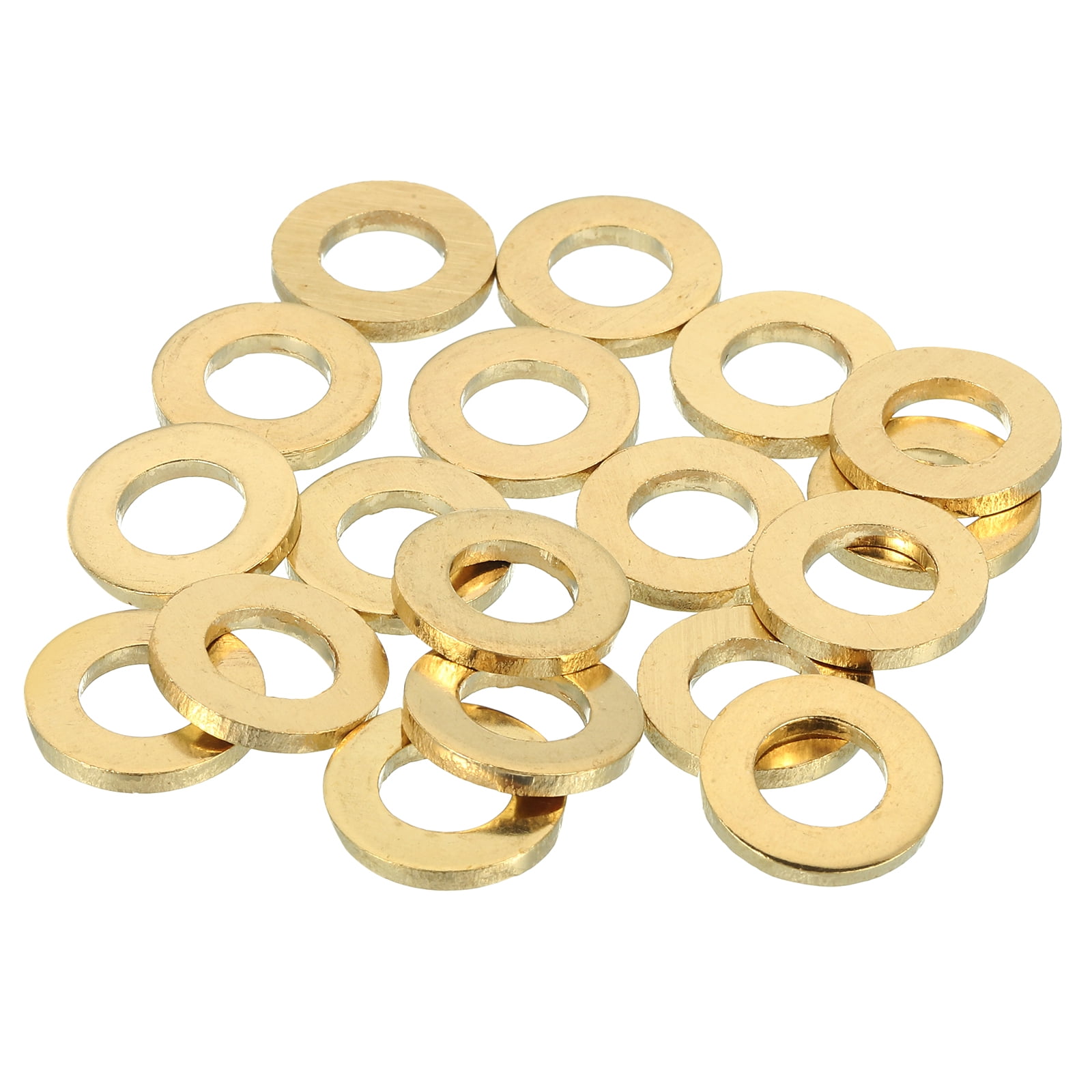 Uxcell Brass Flat Washer, 5/8" OD x 5/16" ID x 2mm Fenders Washers Assortment M8 Washer for ...