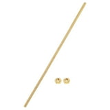 Uxcell Brass Fully Threaded Rod, M5x0.8mm Pitch Right Hand Threads ...