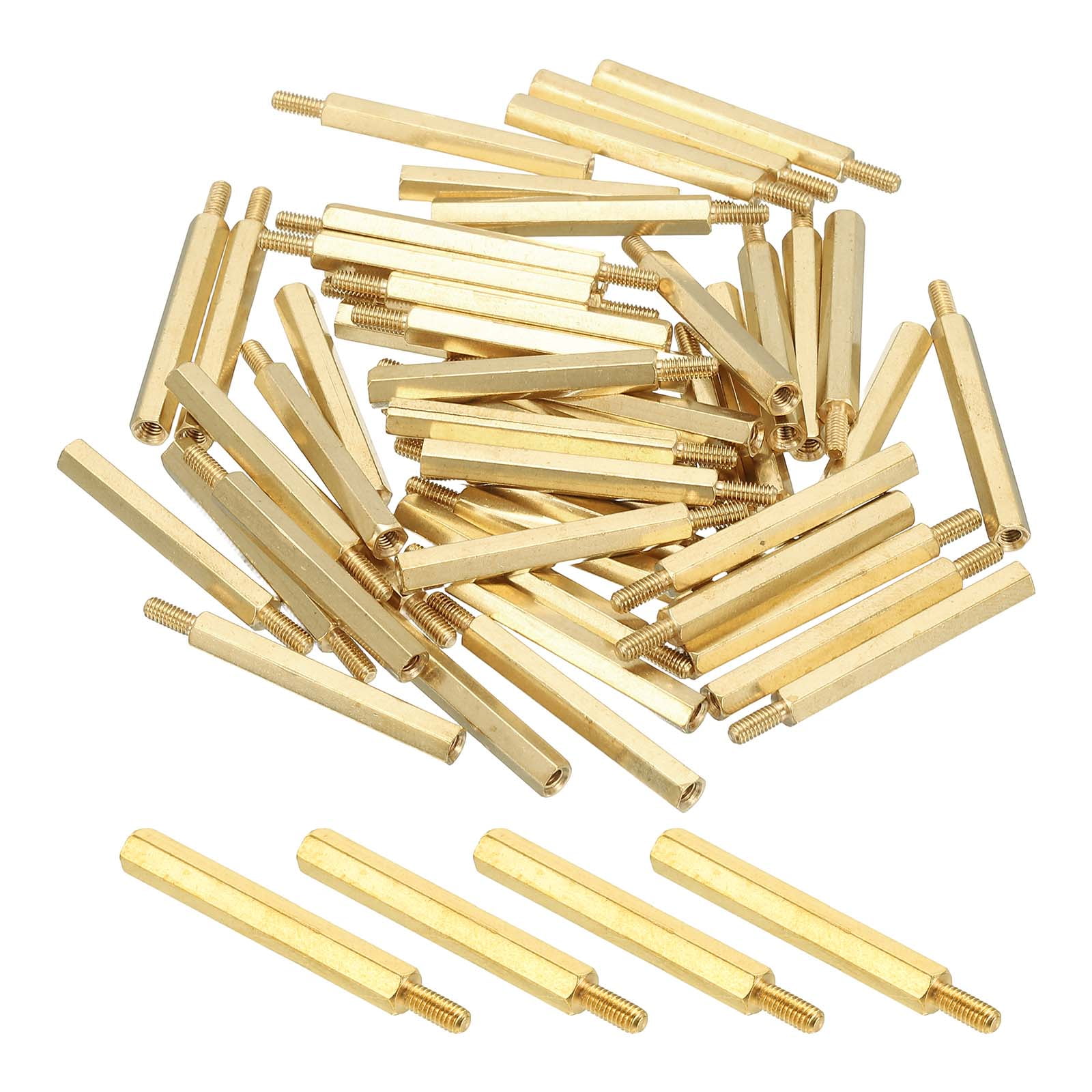 Uxcell Brass Hex Standoff, PCB Motherboard Spacer Screws for Drone ...