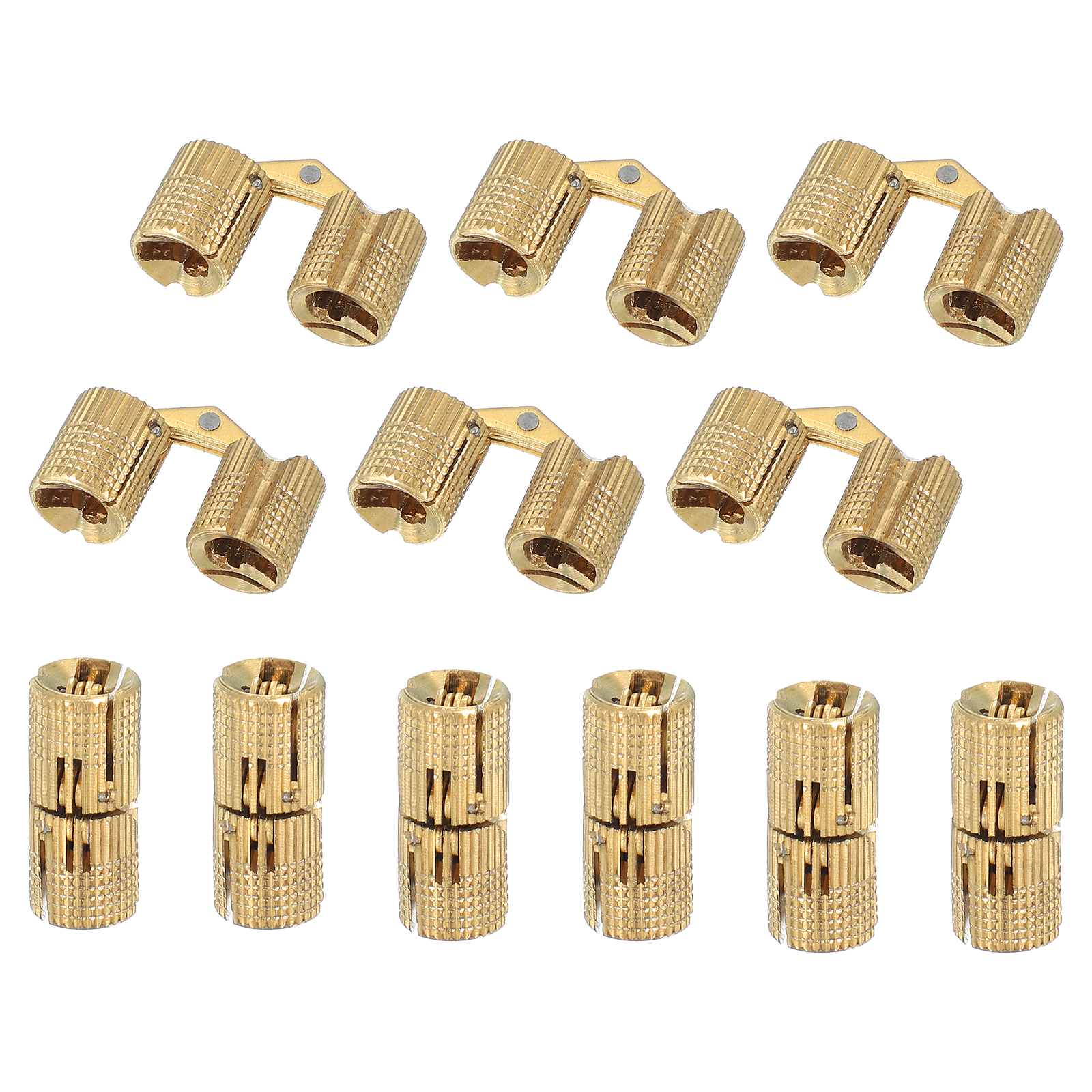 Uxcell Brass Hidden Cylinder Hinges Invisible Concealed Cylindrical ...