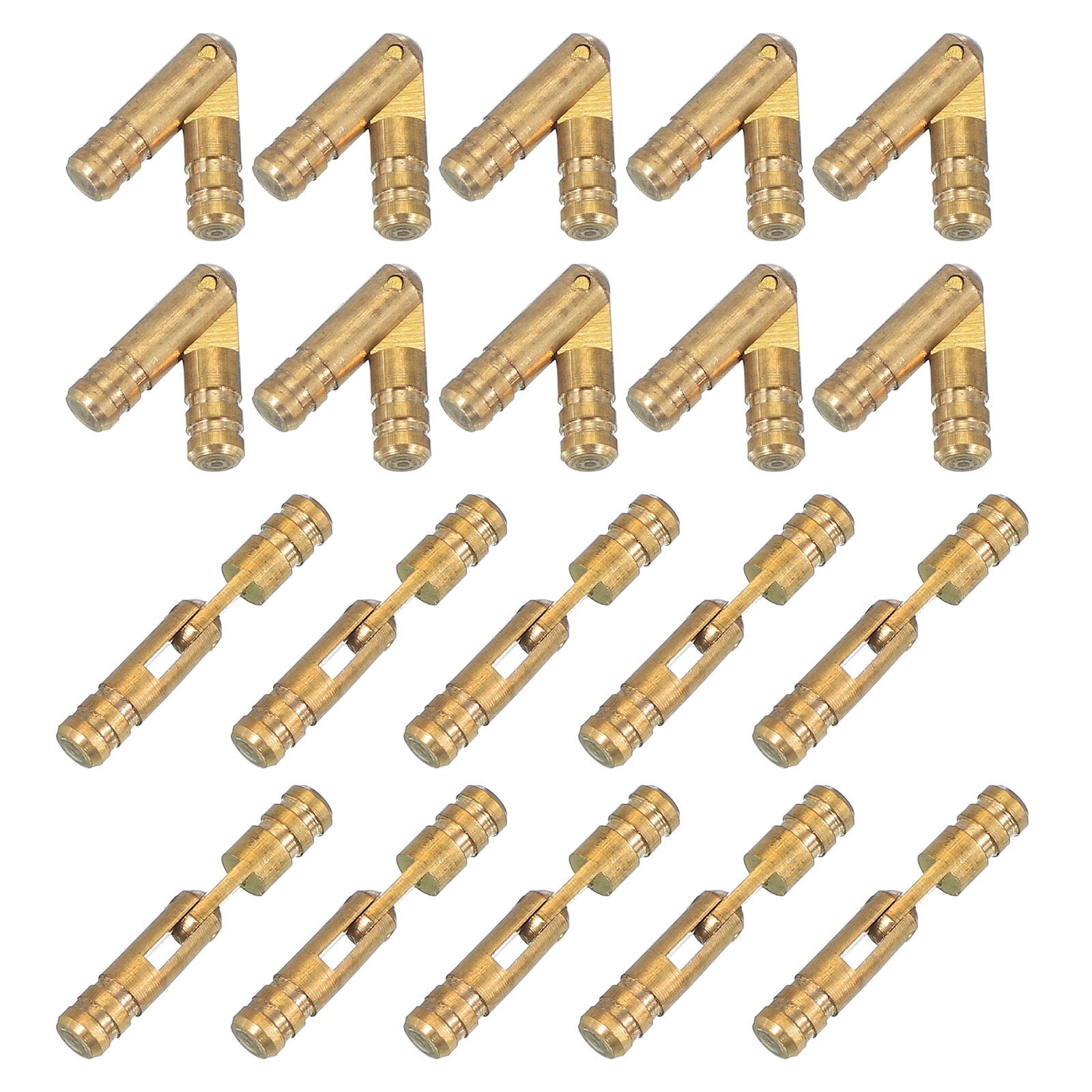 Uxcell Brass Hidden Cylinder Hinges Invisible Concealed Hinge for DIY ...