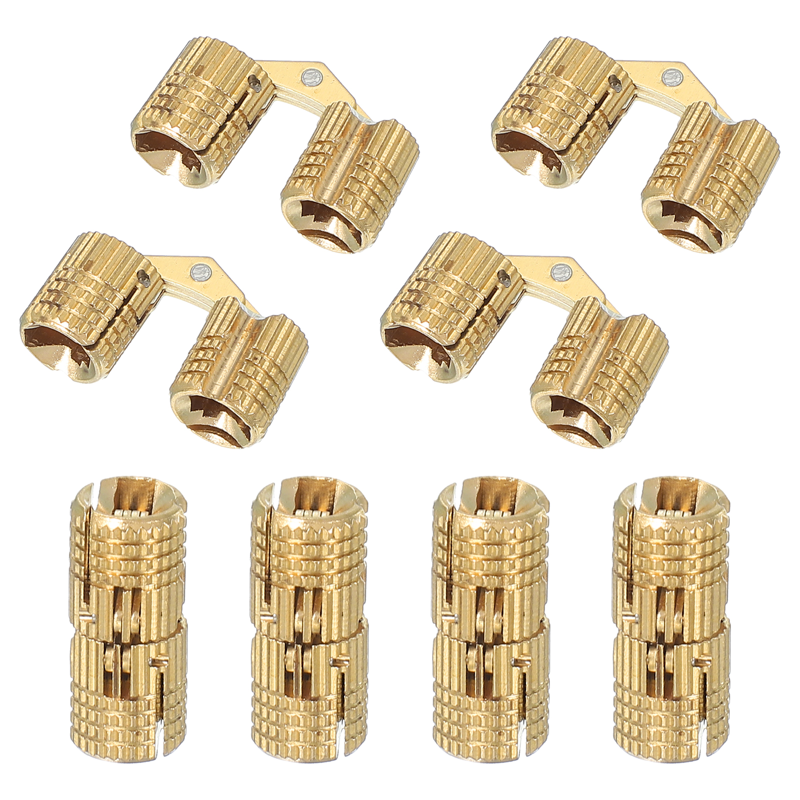 Uxcell Brass Hidden Cylinder Hinges for DIY Crafts and Jewelry Boxes 10 ...