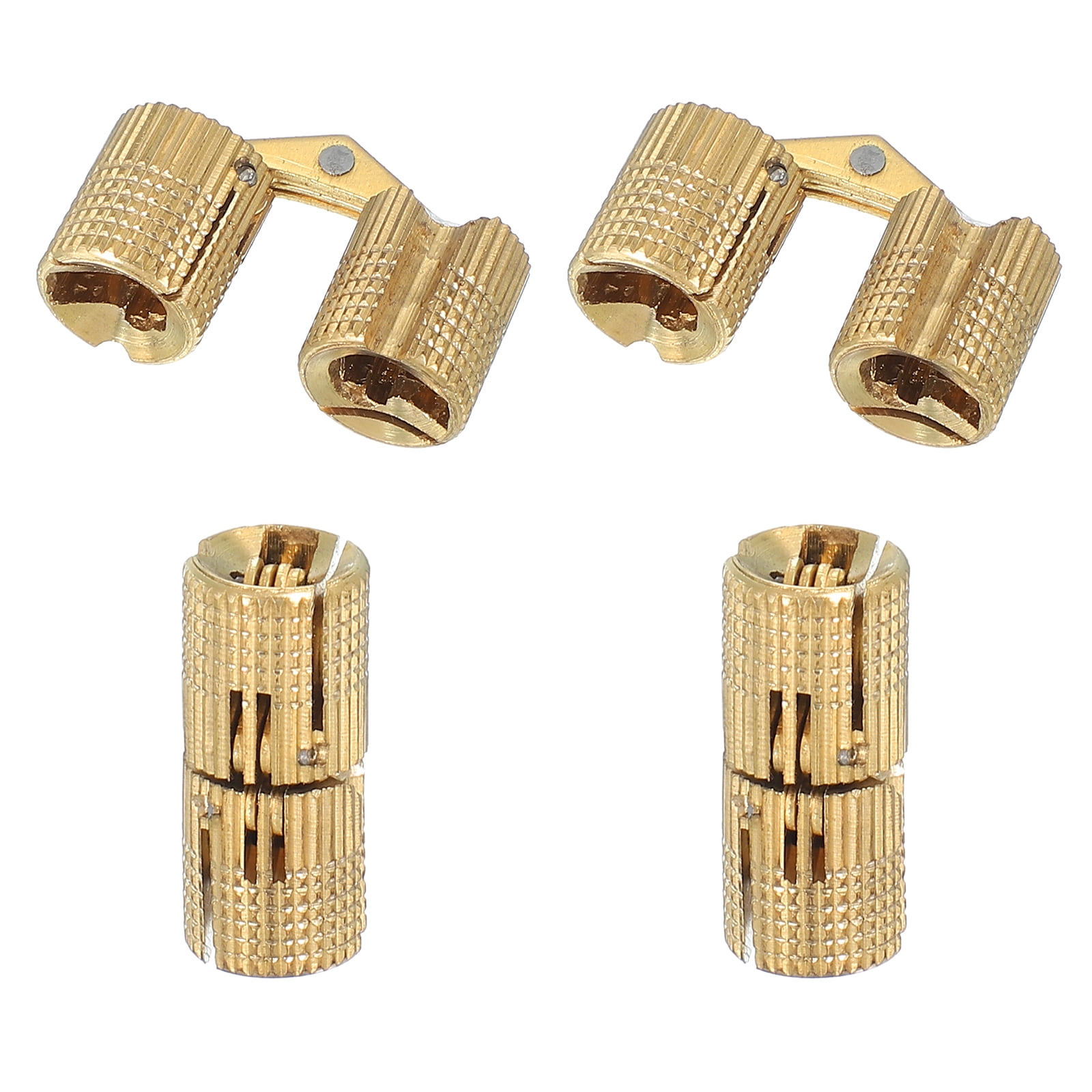 Uxcell Brass Hidden Cylinder Hinges for DIY Crafts and Jewelry Boxes 12 ...