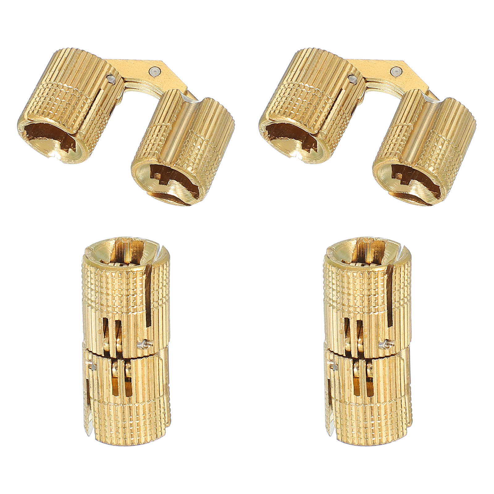 Uxcell Brass Hidden Cylinder Hinges for DIY Crafts and Jewelry Boxes 14 ...
