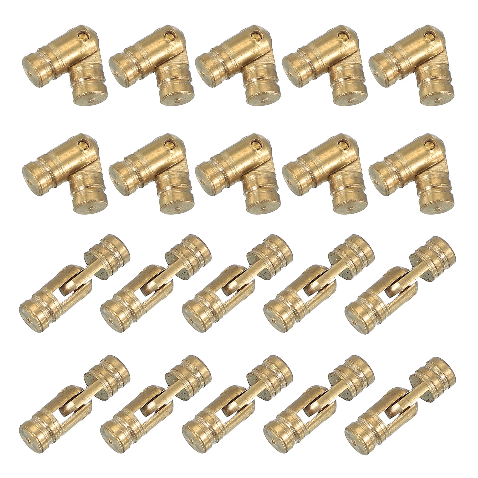 Uxcell Brass Hidden Cylinder Hinges for DIY Crafts and Jewelry Boxes 5 ...