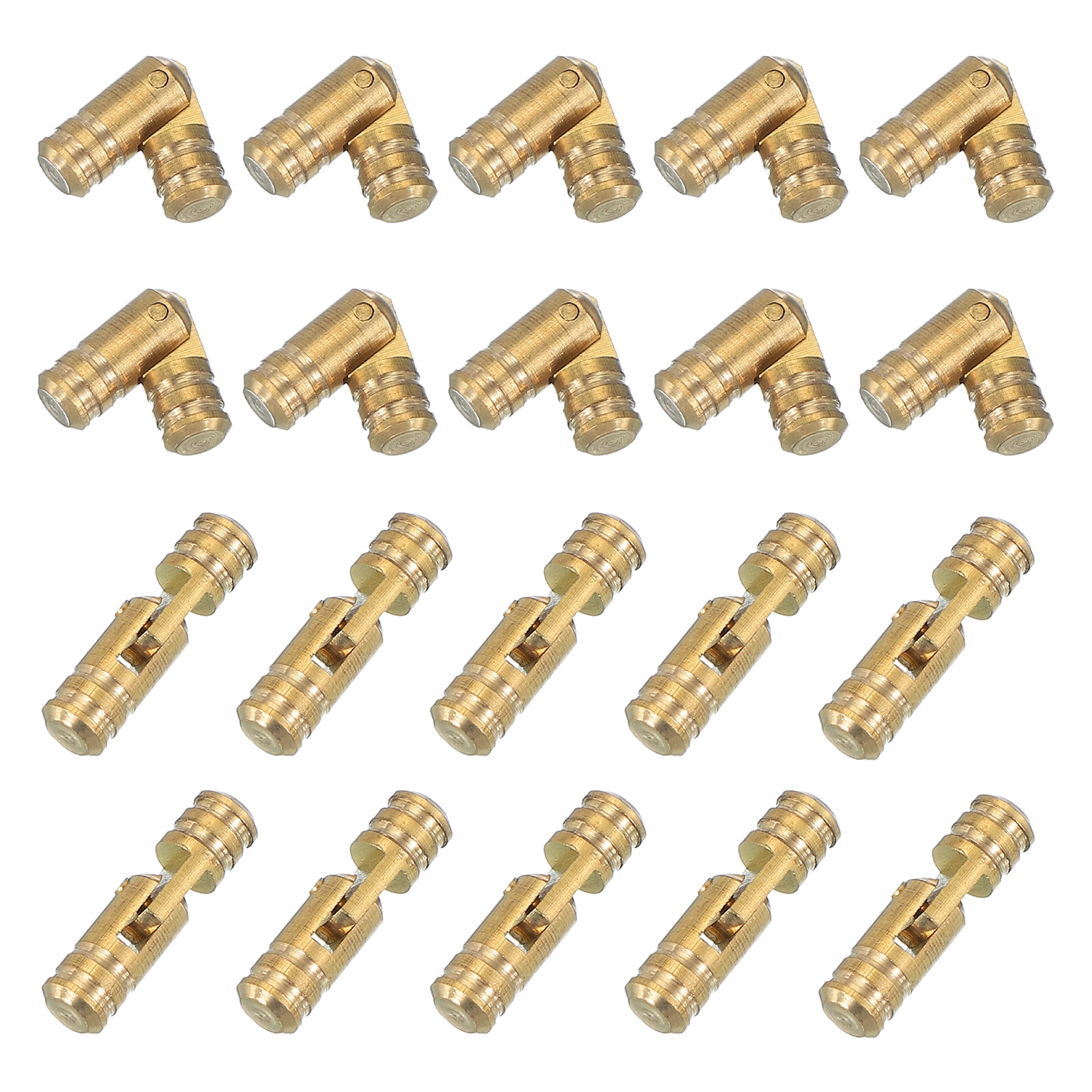 Uxcell Brass Hidden Cylinder Hinges for DIY Crafts and Jewelry Boxes 5 ...