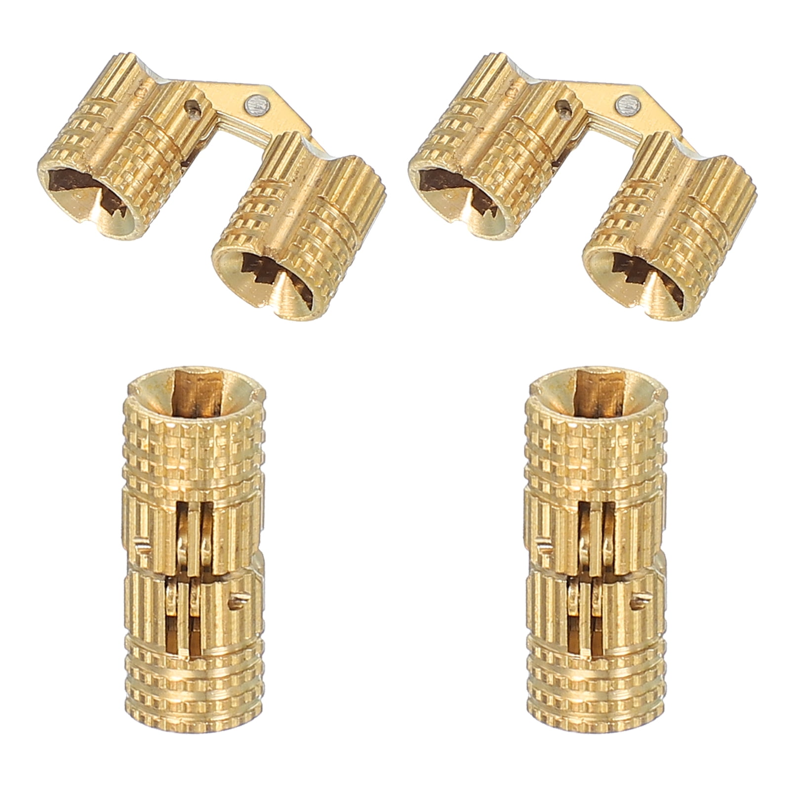 Uxcell Brass Hidden Cylinder Hinges for DIY Crafts and Jewelry Boxes 8 ...