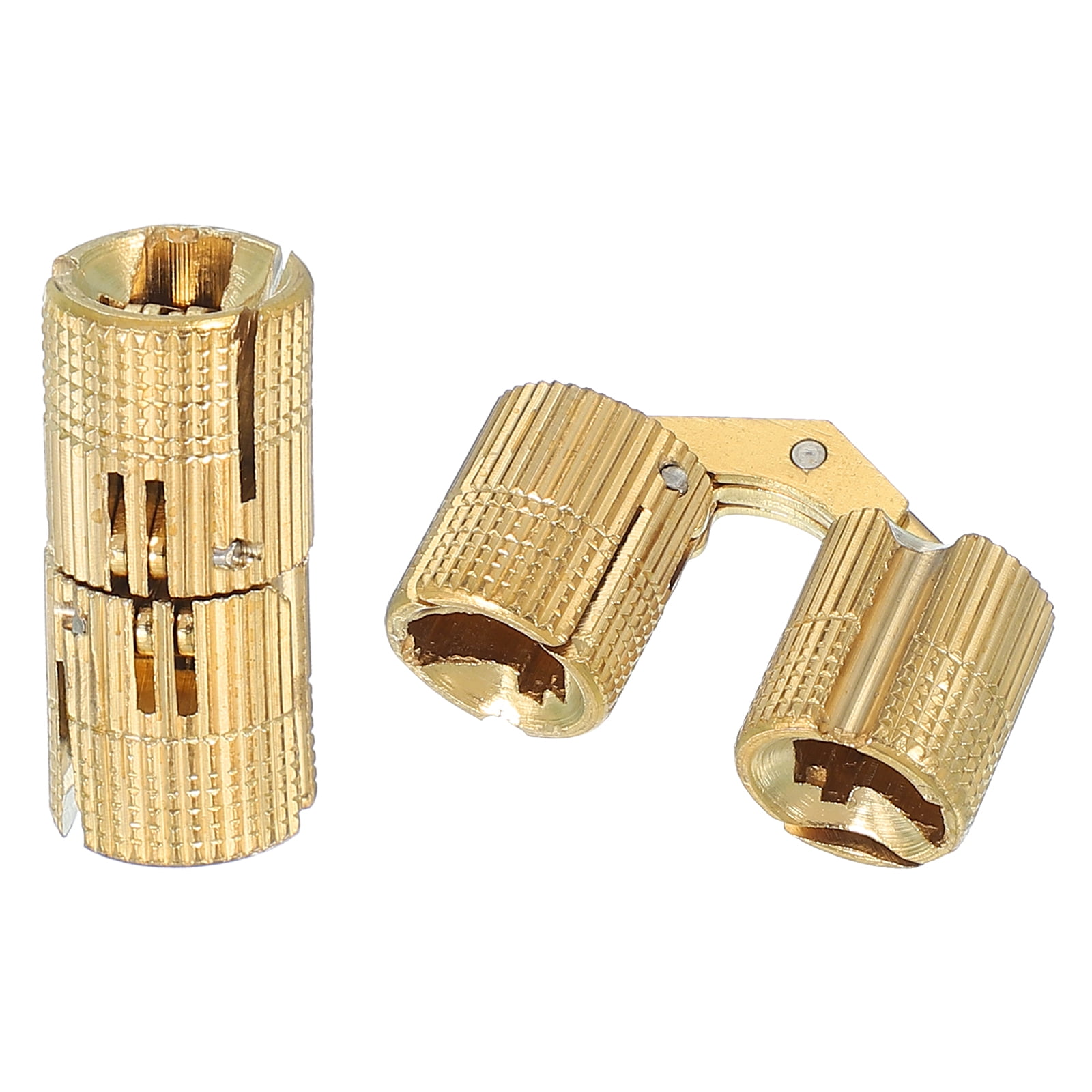 Uxcell Brass Hidden Cylinder Hinges for DIY Crafts and Jewelry Boxes ...