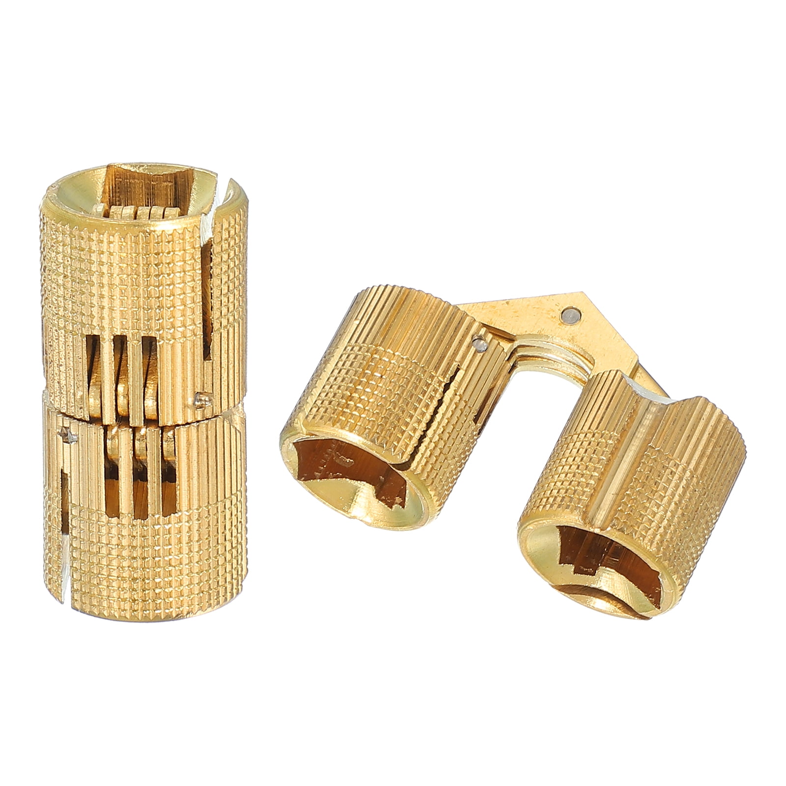 Uxcell Brass Hidden Cylinder Hinges for DIY Crafts and Jewelry Boxes ...