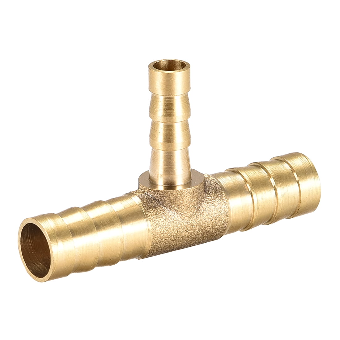 Uxcell Brass Hose Reducer Barb T-Shaped Connector 10mm x 6mm x 10mm ...