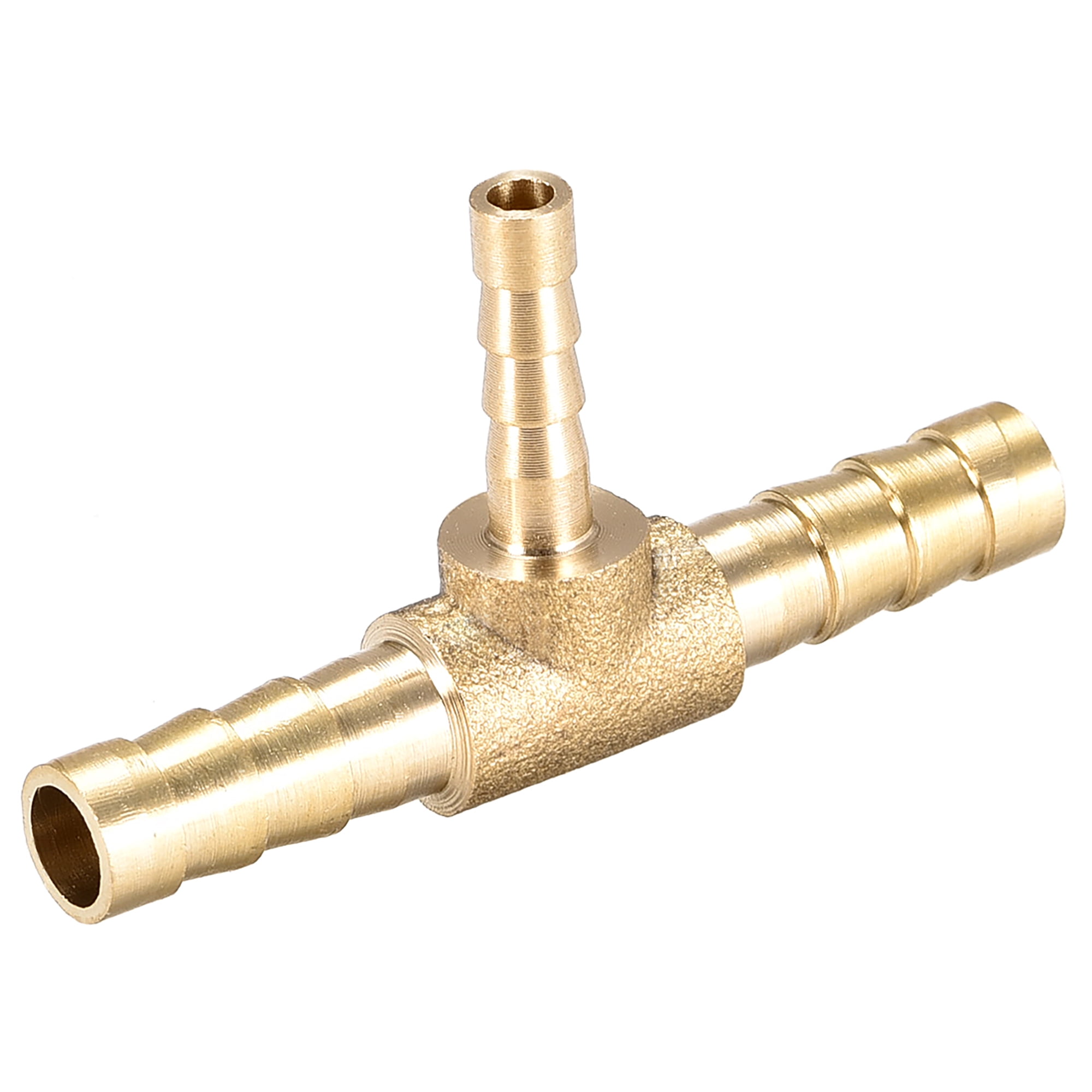 Uxcell Brass Hose Reducer Barb T-Shaped Connector 6mm x 4mm x 6mm ...