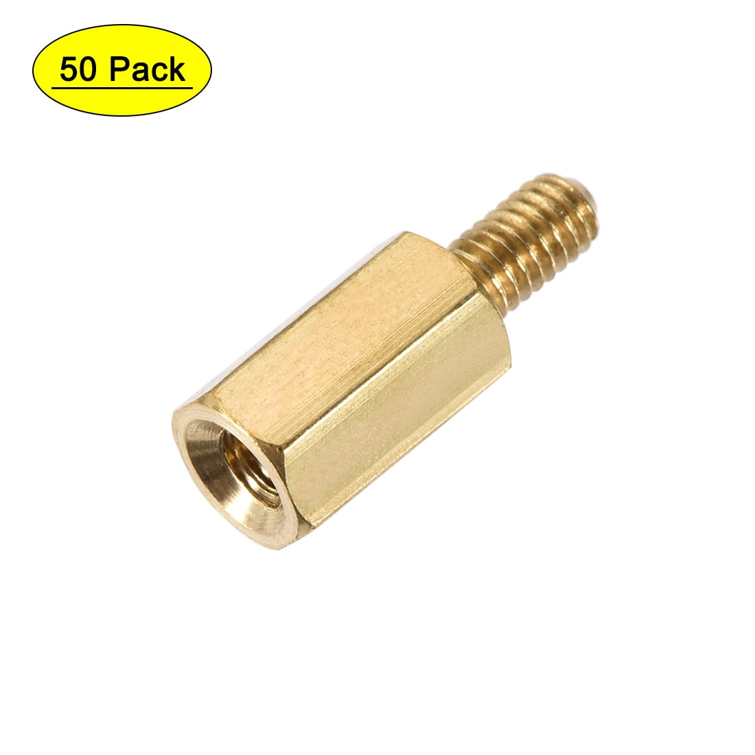 Uxcell Brass M2.5 8mm+5mm Male-Female Hex Standoff 50 Pack - Walmart.com