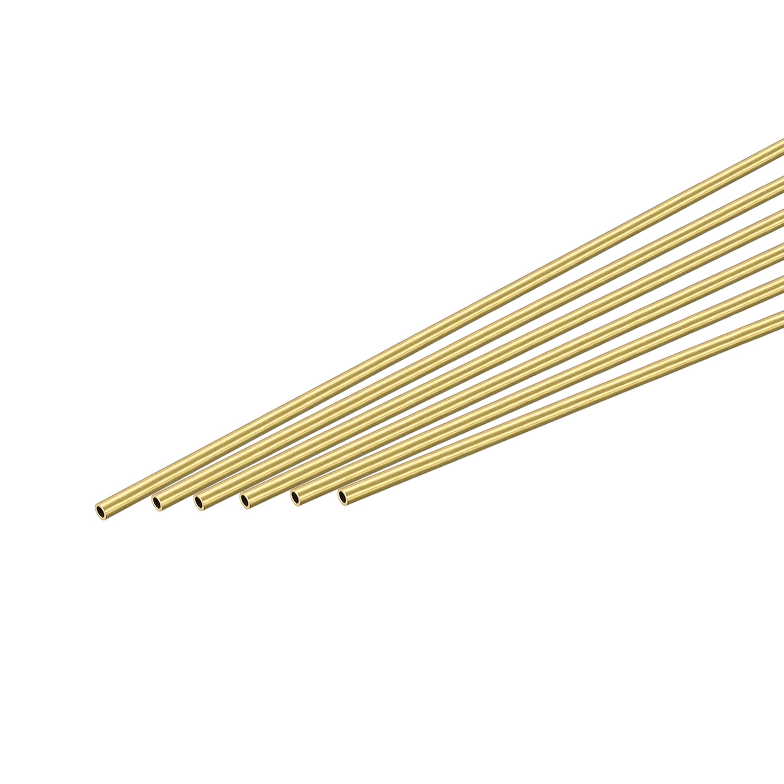 Uxcell Brass Metal Tubing Seamless Straight Pipe Tubes 1.2mm x 0.25mm x ...