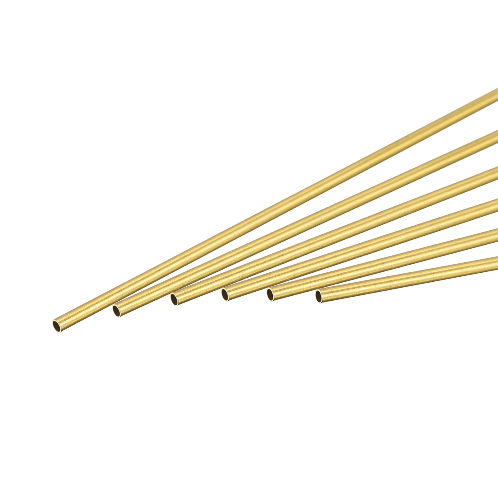 Uxcell Brass Metal Tubing Seamless Straight Pipe Tubes 1.3mm x 0.15mm x ...