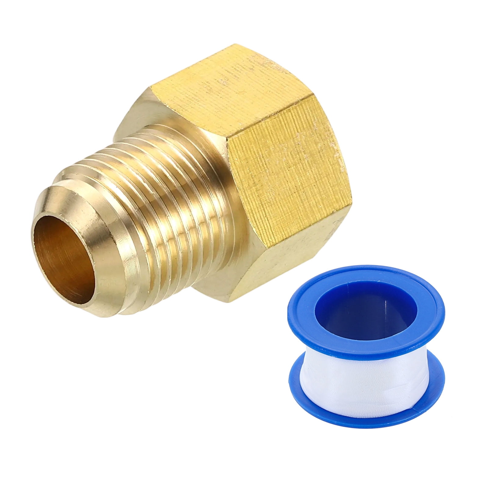 Uxcell Brass Pipe Fitting, 1/2" G Male x 1/2" G Female Pipe Adapter ...