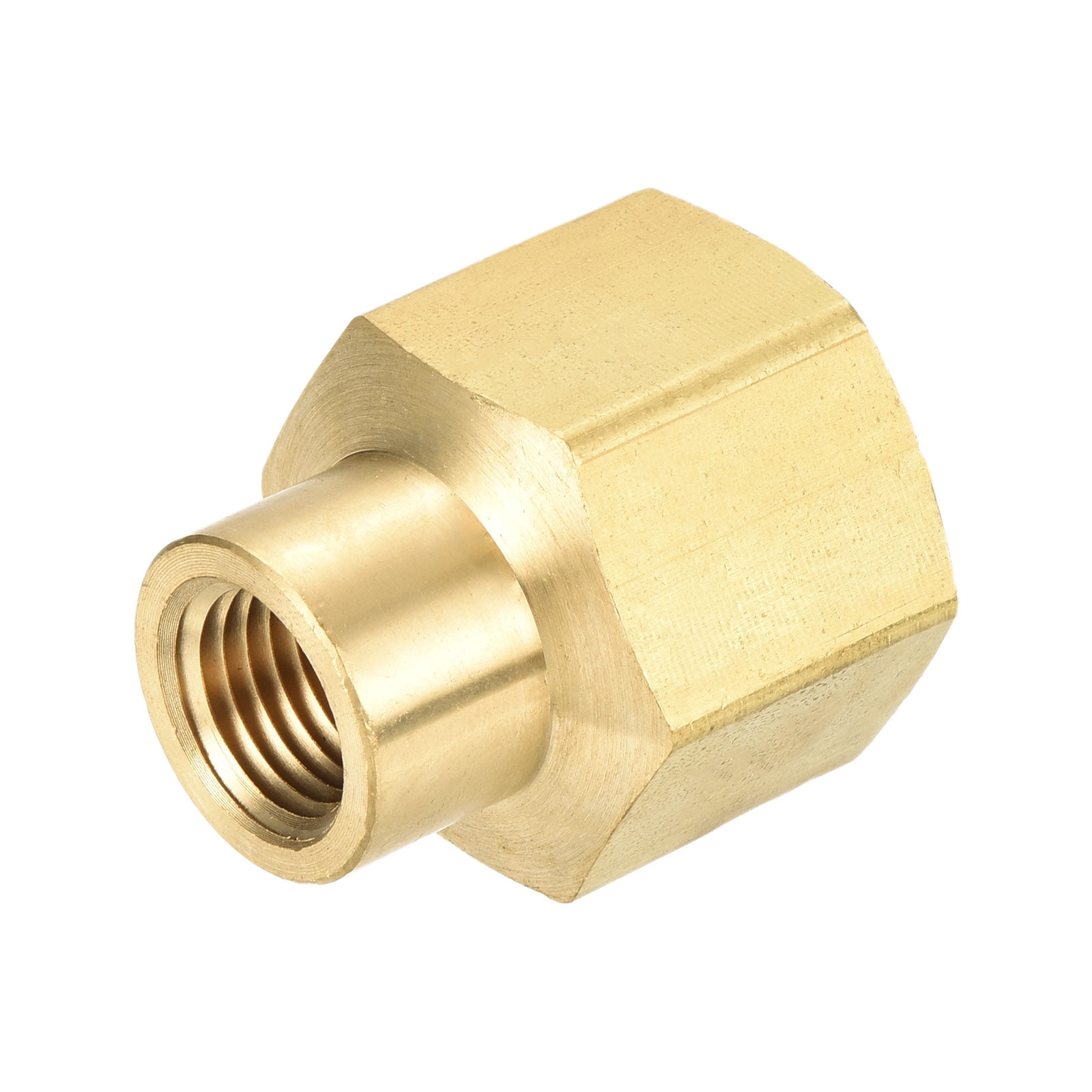 Uxcell Brass Pipe Fitting, 1/4NPT x 1/2NPT Brass Reducing Pipe Fitting ...