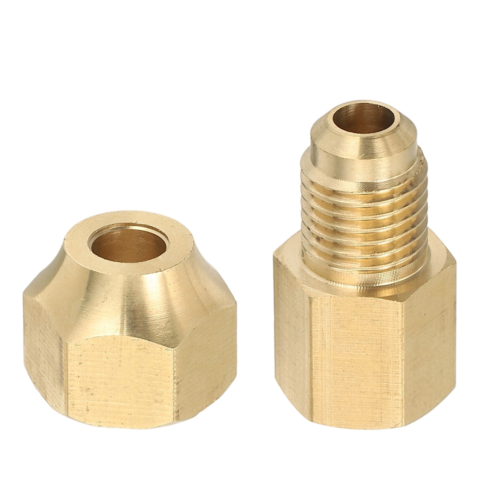 Uxcell Brass Pipe Fitting, 1/8"G Female x 1/4" Flare Male Reducer ...
