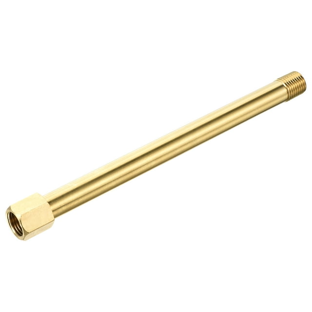 Uxcell Brass Pipe Fitting G1/4 Female to G1/4 Male Thread Adapter 175mm ...