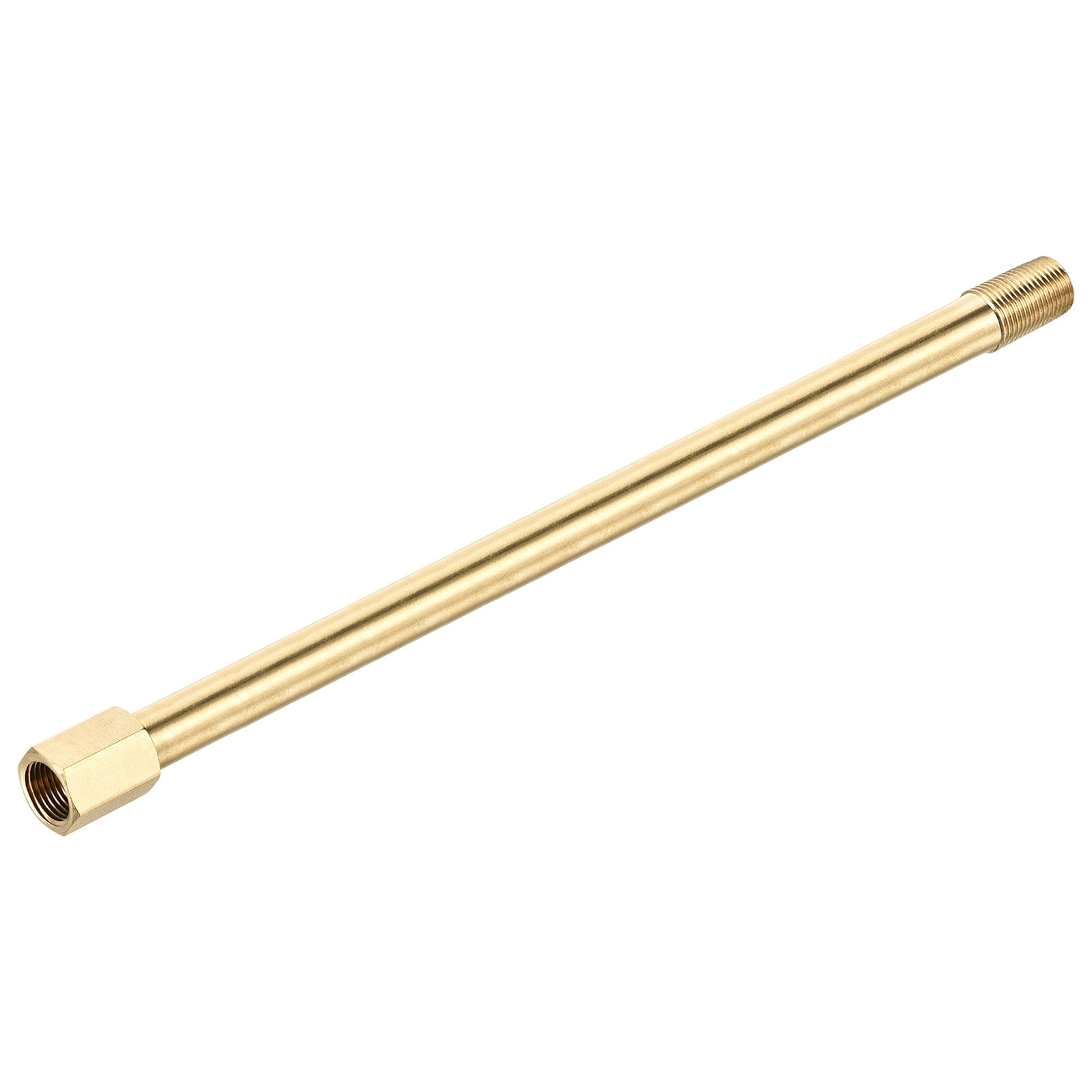 Uxcell Brass Pipe Fitting G1/8 Female to G1/8 Male Thread Adapter 200mm ...