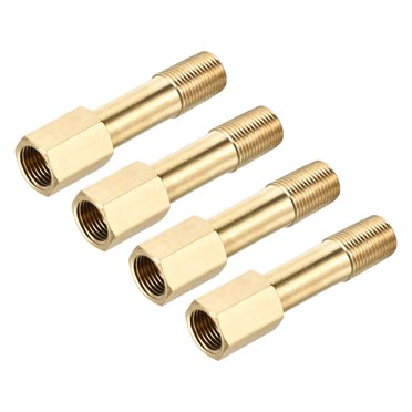 Uxcell 1/8PT Female to M10 Male Thread 50mm Iron Extension Hex Pipe Fitting - Walmart.com