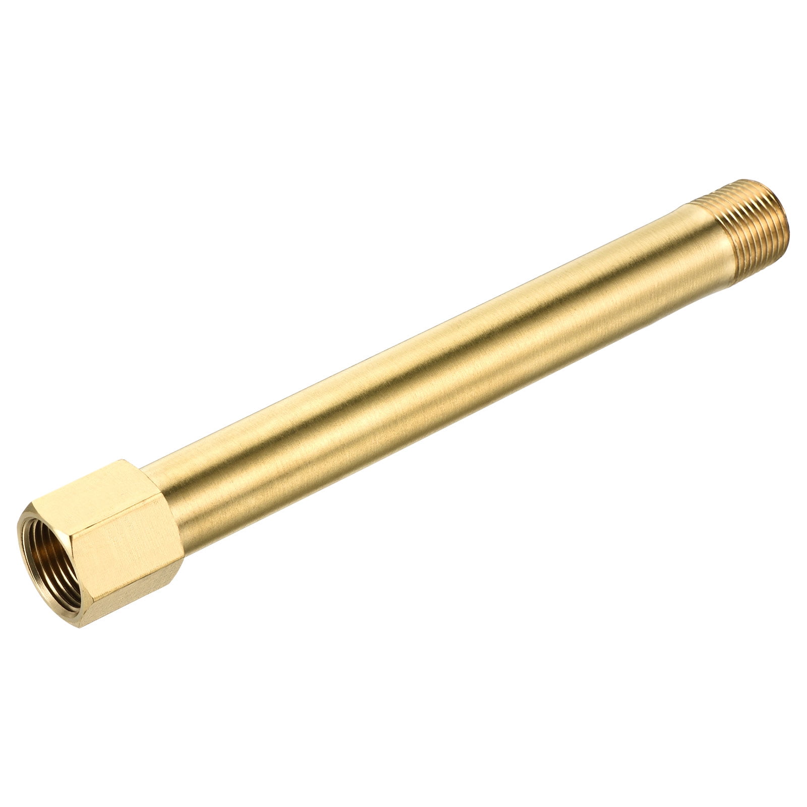 Uxcell Brass Pipe Fitting G3/8 Female to G3/8 Male Thread Adapter 150mm ...