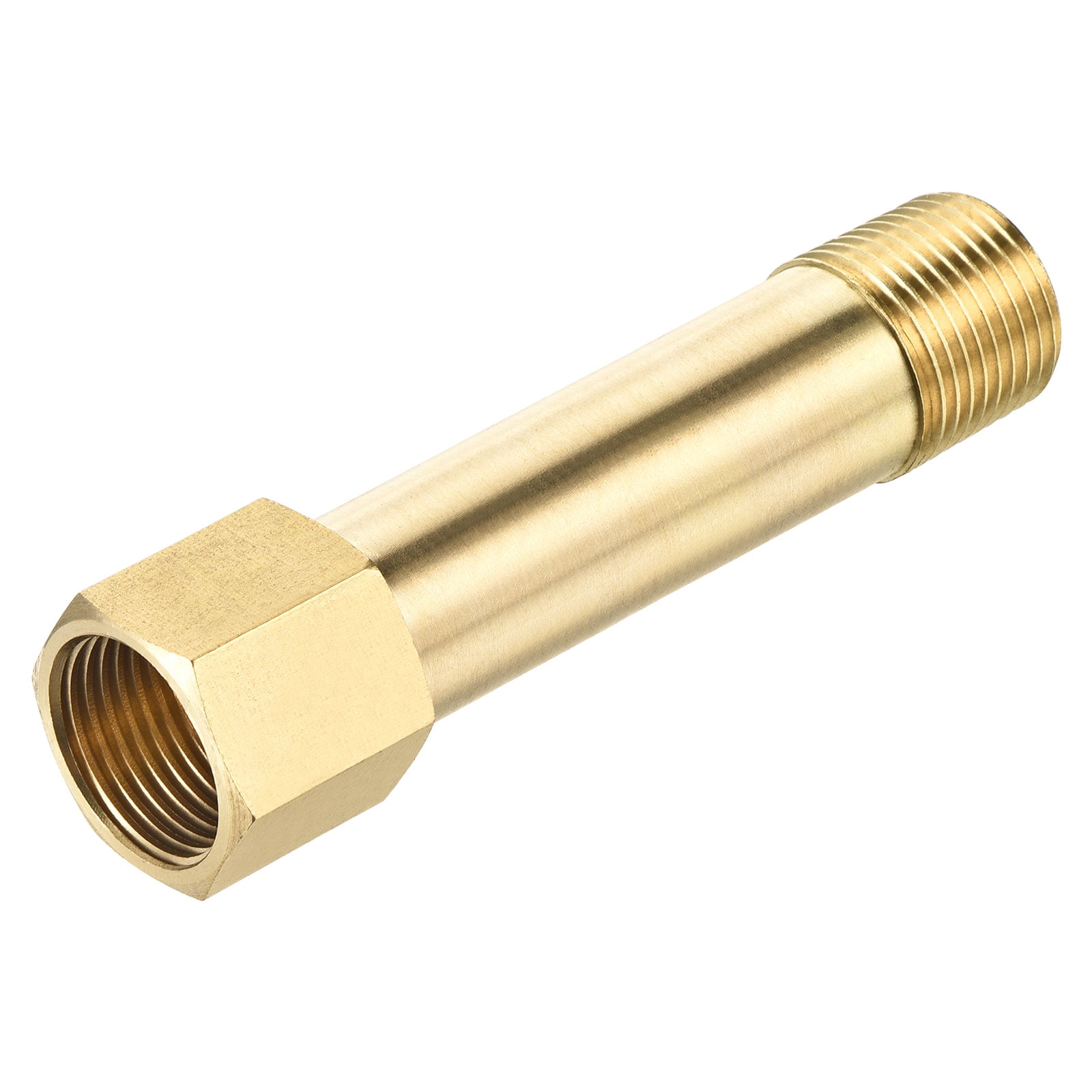 Uxcell Brass Pipe Fitting G3/8 Female to G3/8 Male Thread Adapter 75mm ...