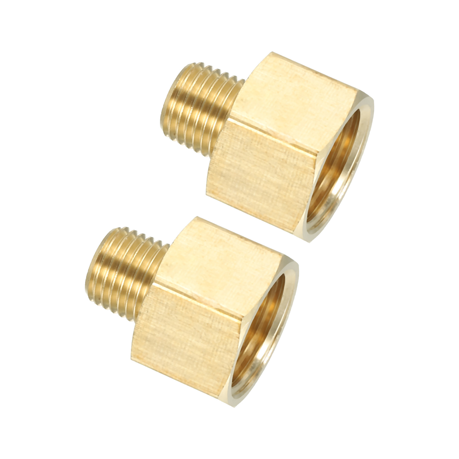 Uxcell Brass Pipe Fitting Hex Bushing, 1/2" NPT Male to 1/4" NPT Female ...