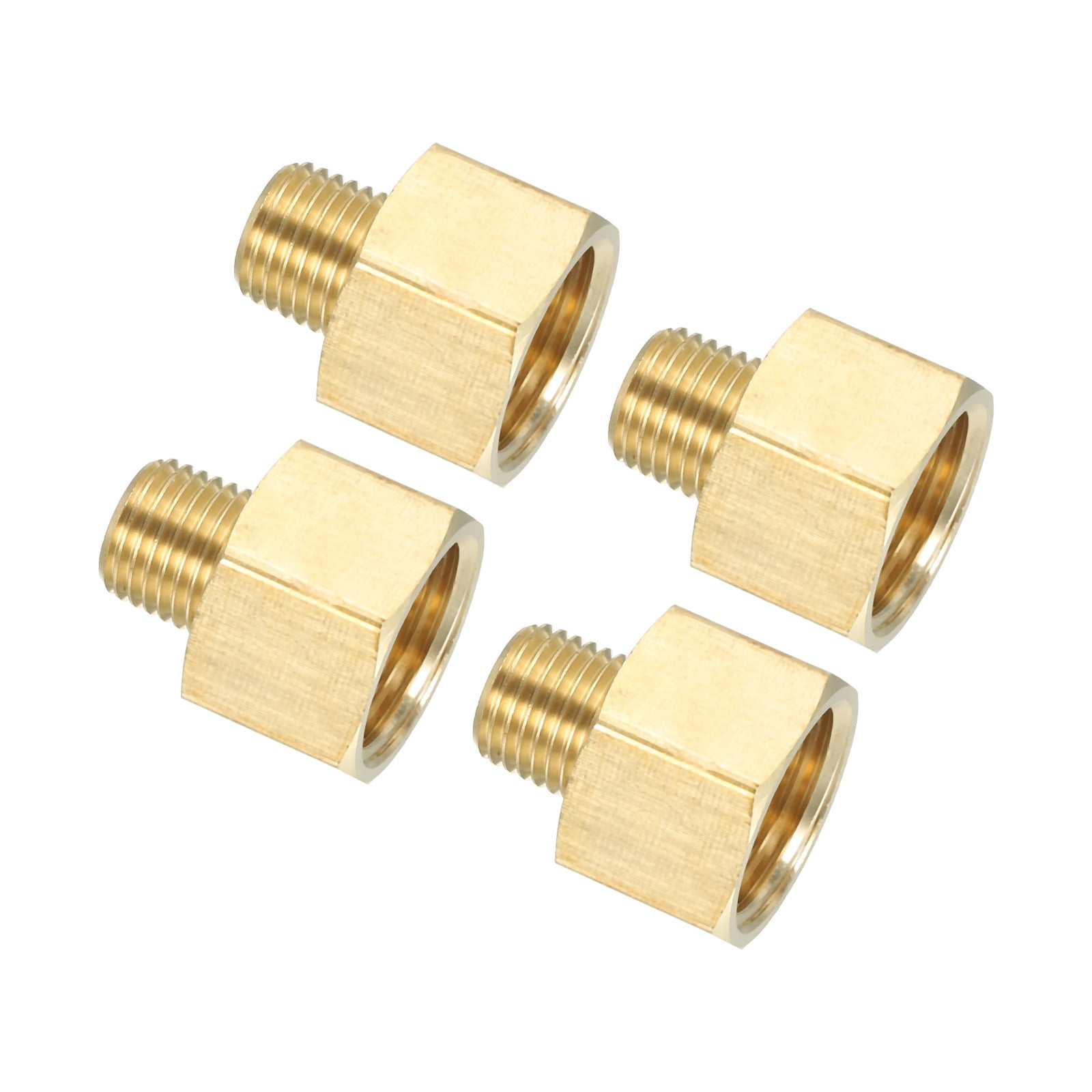 Uxcell Brass Pipe Fitting Hex Bushing, 1/2" NPT Male to 1/4" NPT Female ...