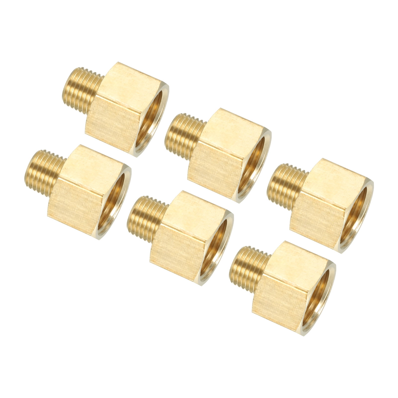 Uxcell Brass Pipe Fitting Hex Bushing, 1/2" NPT Male to 1/4" NPT Female ...