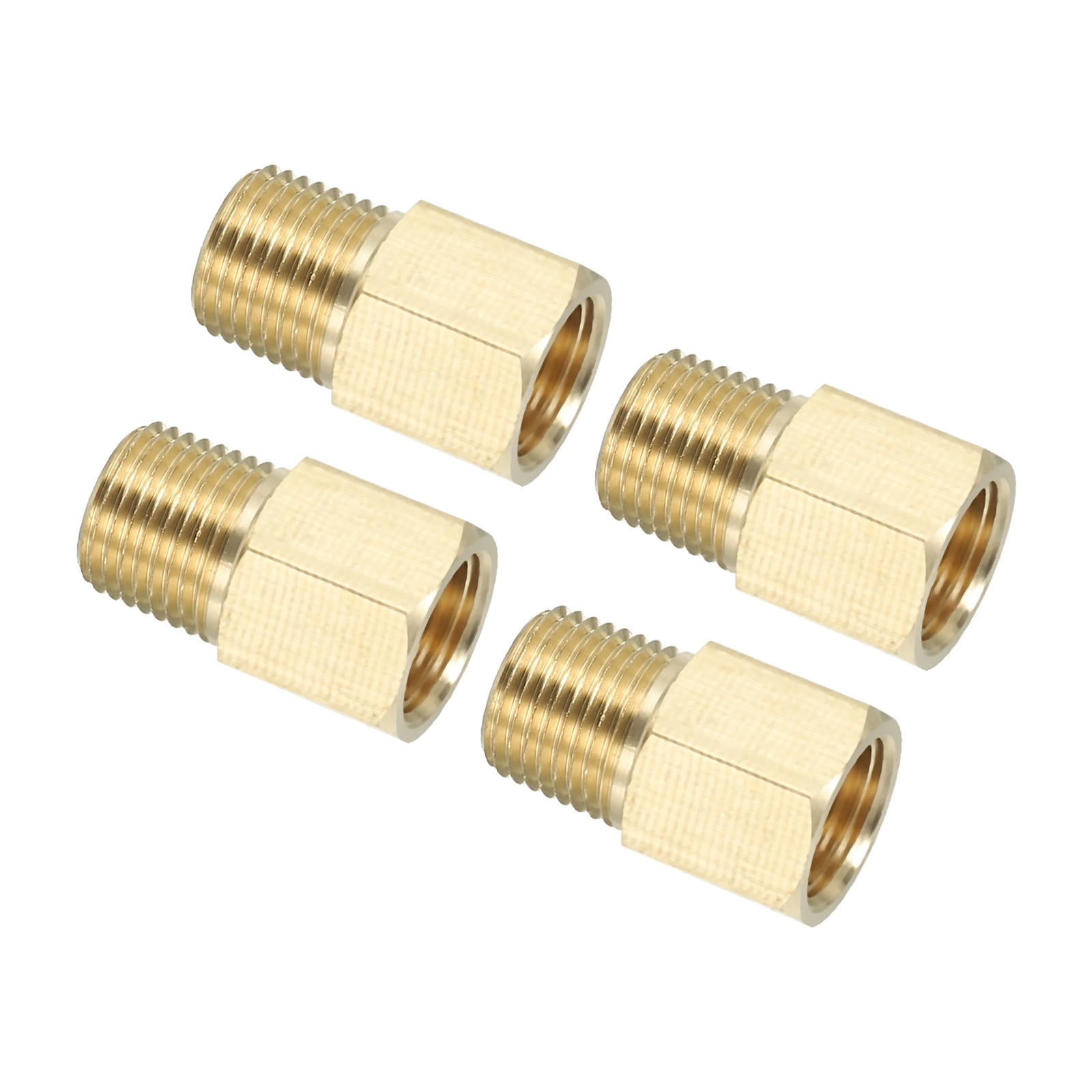 Uxcell Brass Pipe Fitting Hex Bushing, 1/8" NPT Male to 1/8" NPT Female ...