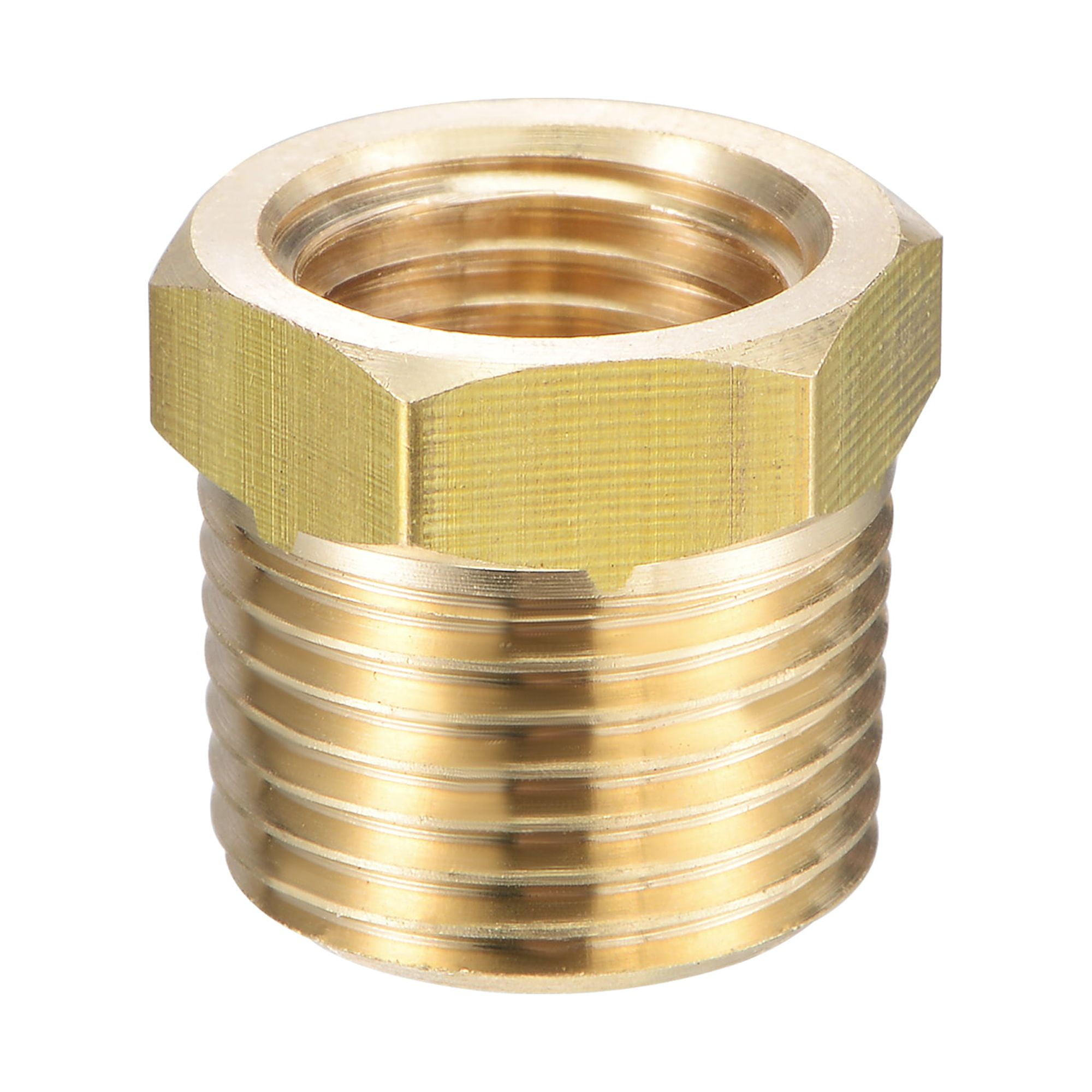 Uxcell Brass Pipe Fitting Reducer Adapter 3/8" NPT Male x 1/4" NPT Female - Walmart.com